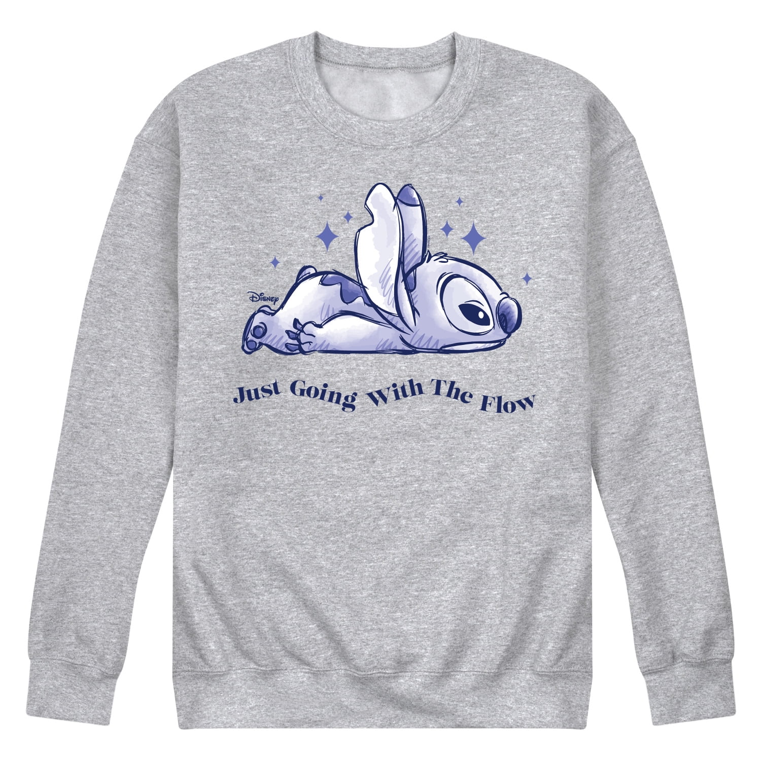 Disney - Lilo & Stitch - Go With The Flow - Men's Crew Neck Fleece ...