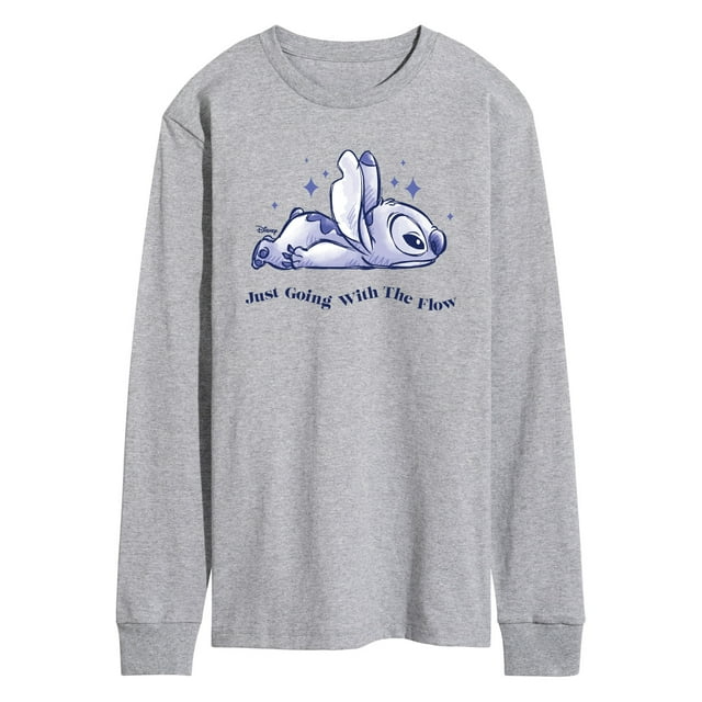 Disney - Lilo & Stitch - Go With The Flow - Men's Long Sleeve T-Shirt ...