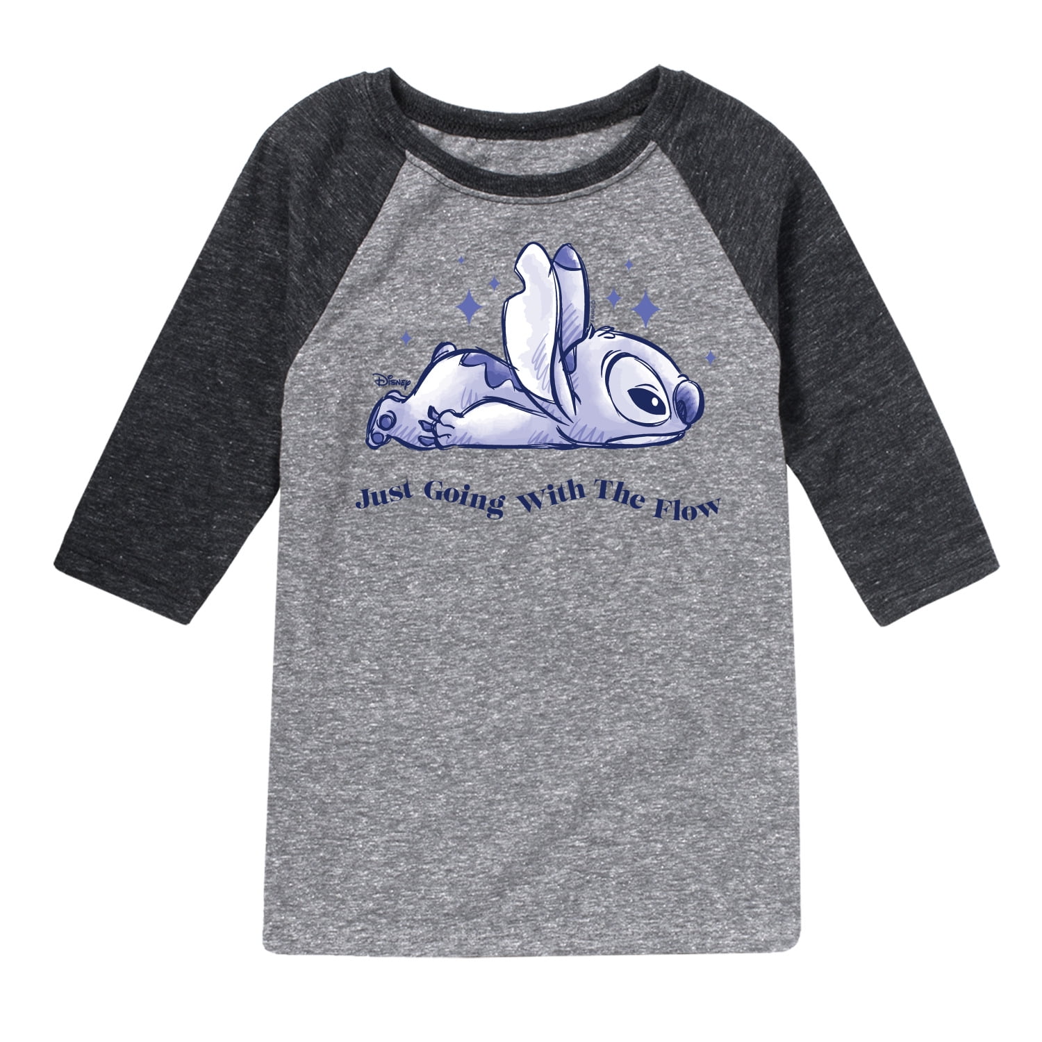 Disney - Lilo & Stitch - Go With The Flow - Toddler & Youth Raglan ...
