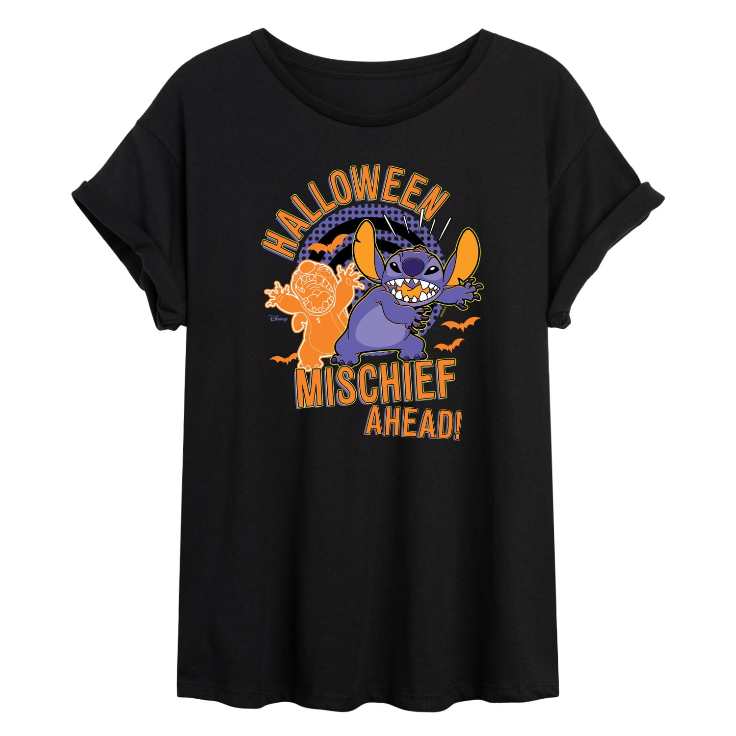 Disney - Lilo & Stitch - Halloween Mischief Ahead - Women's Oversized T ...