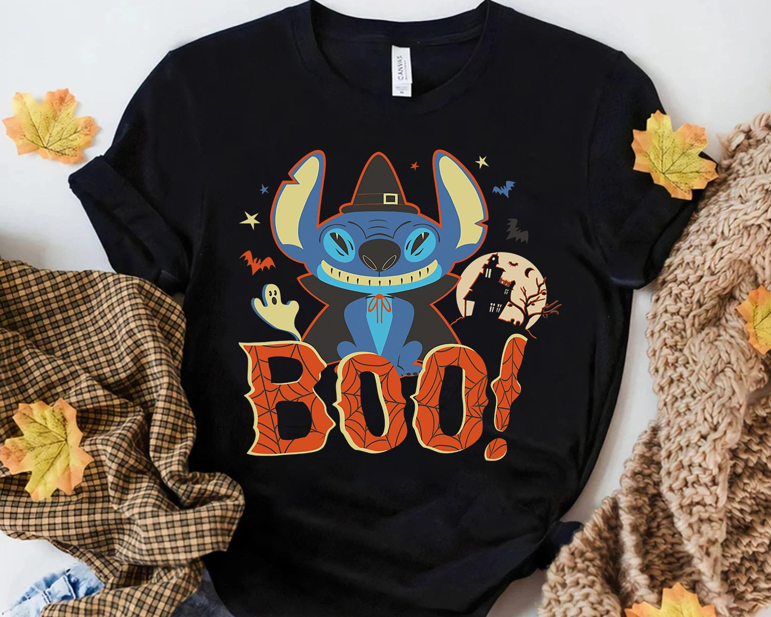 Disney Lilo & Stitch Halloween Stitch Costume Boo Shirt, Mickey's Not ...