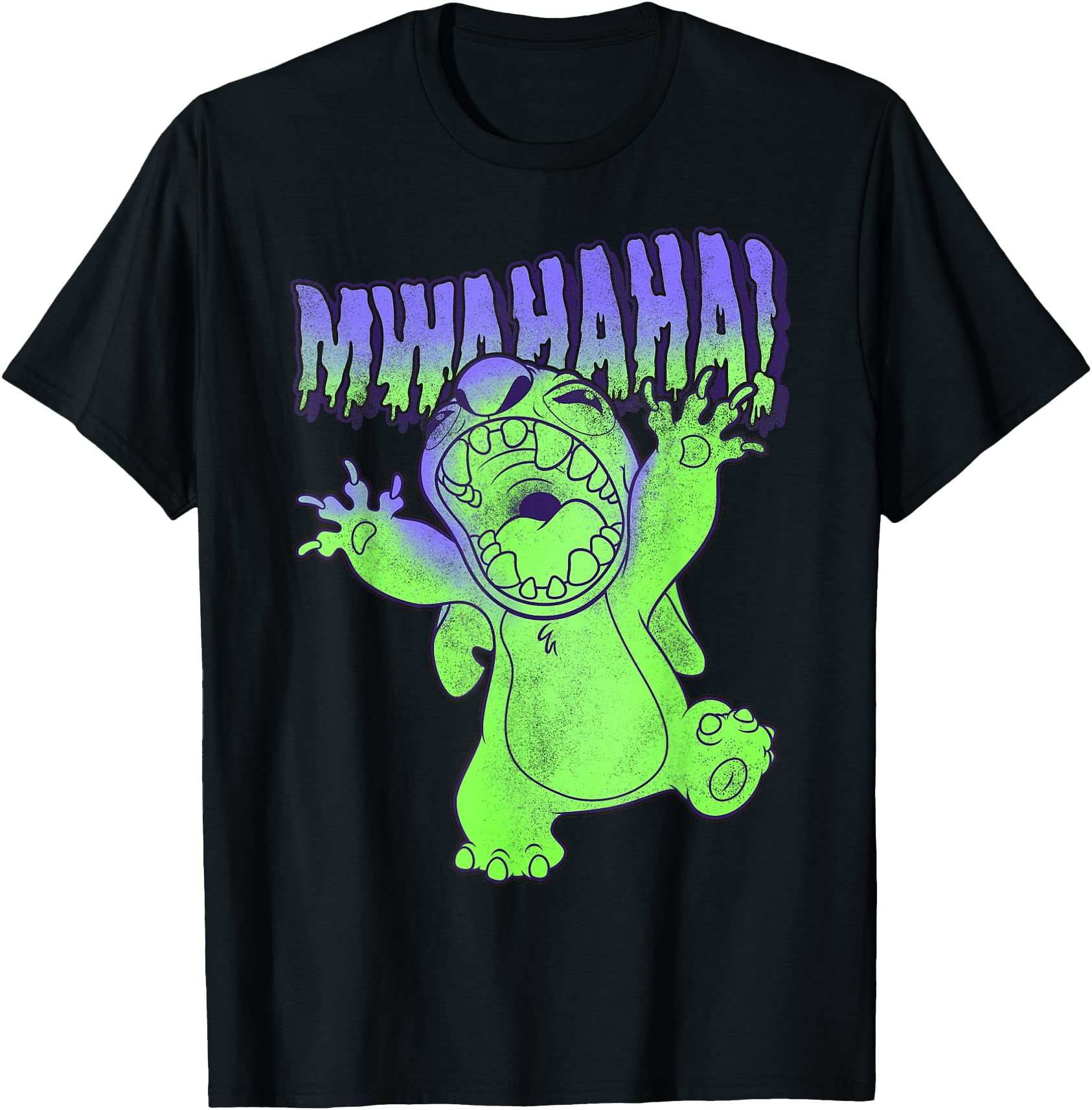 Disney Lilo & Stitch Halloween Stitch Mwahaha T-Shirt - Walmart.com