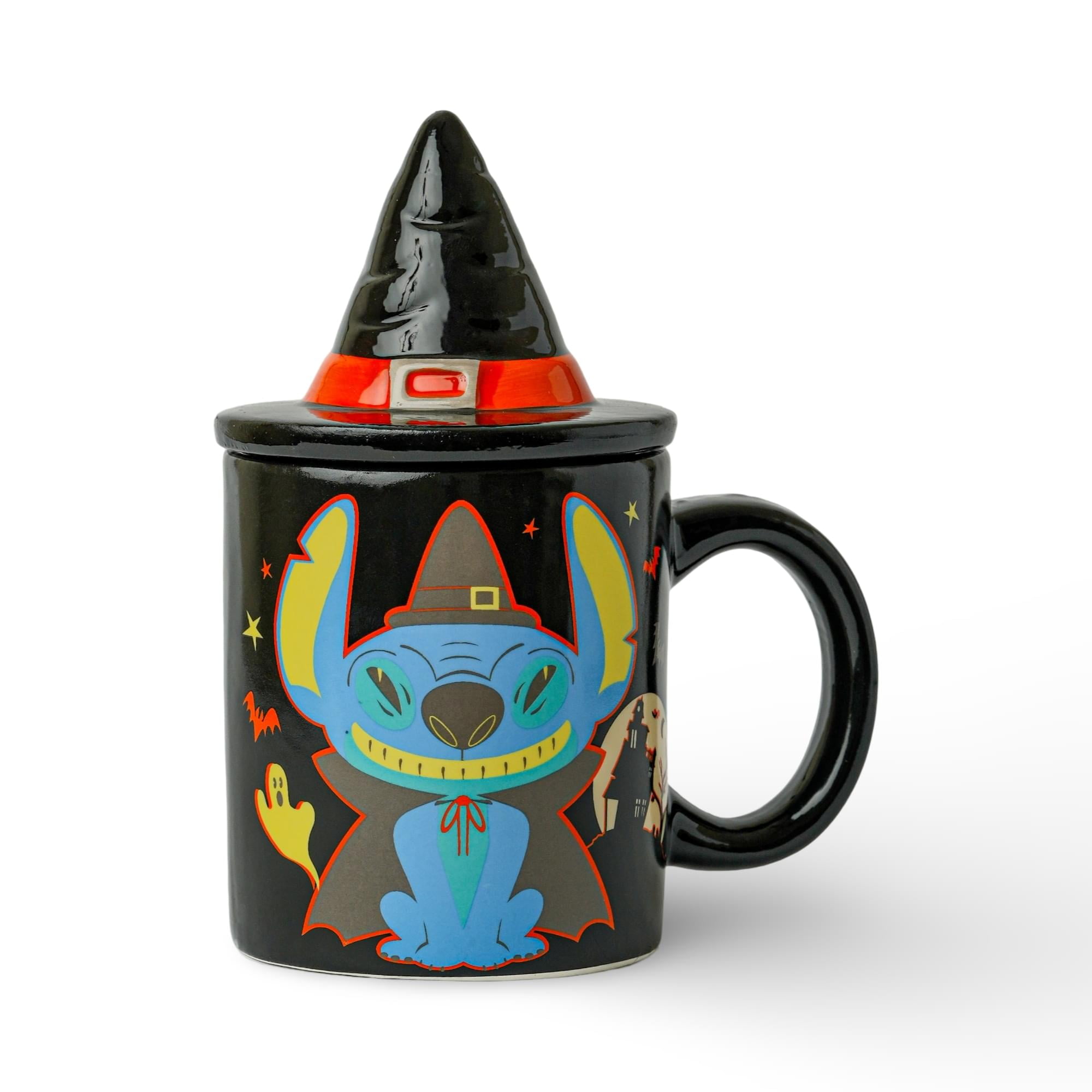 Disney Lilo & Stitch Halloween Witch 18oz Ceramic Mug with Sculpted ...