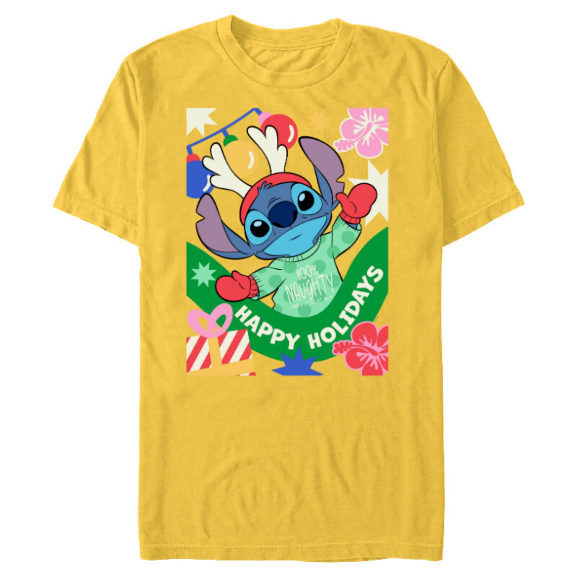Disney Lilo & Stitch Happy Holidays 100% Naughty Christmas - Short ...