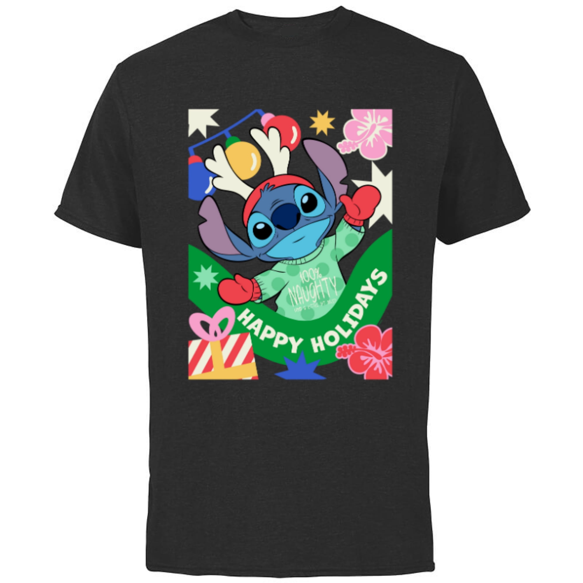 Disney Lilo & Stitch Happy Holidays 100% Naughty Christmas - Short ...