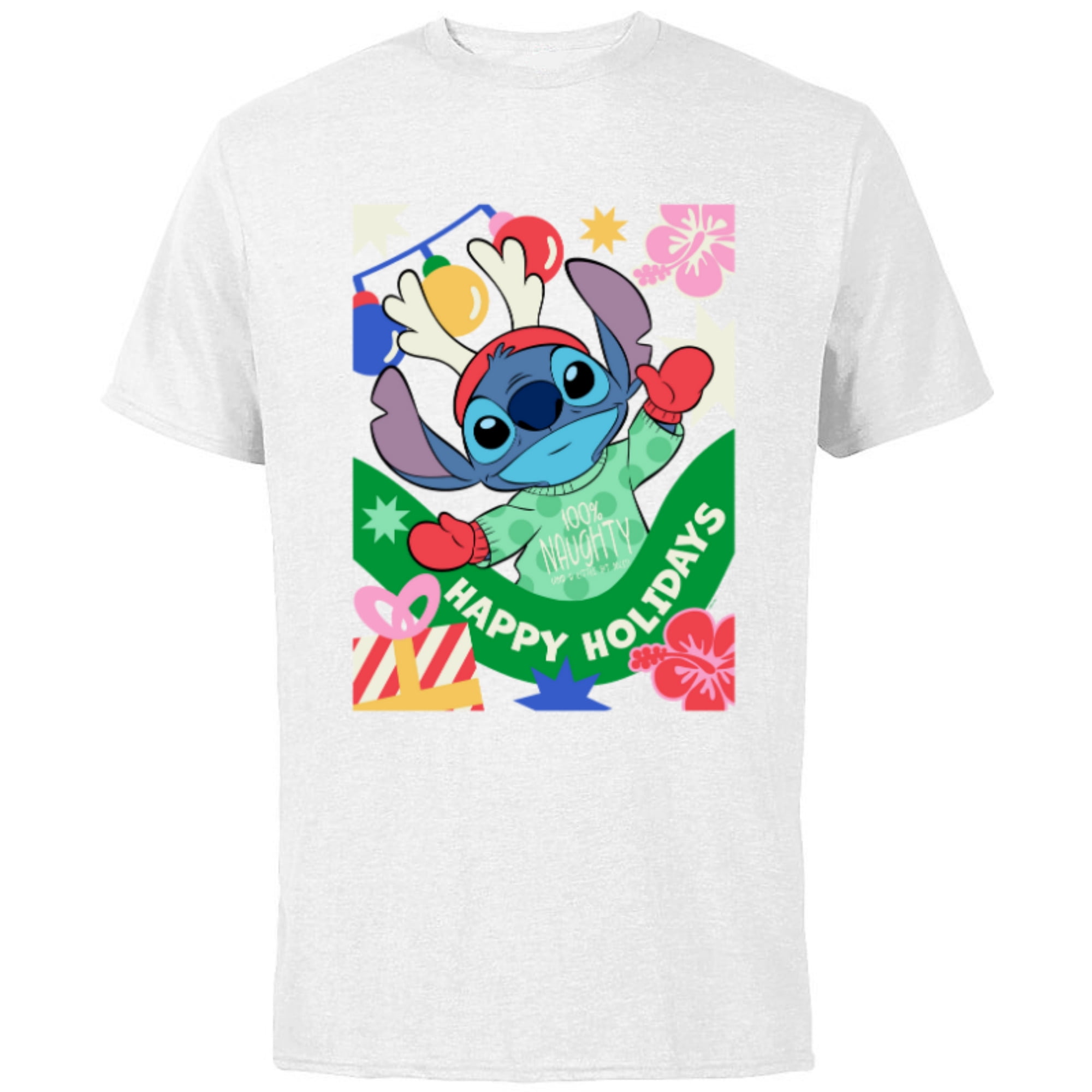 Disney Lilo & Stitch Happy Holidays 100% Naughty Christmas - Short ...