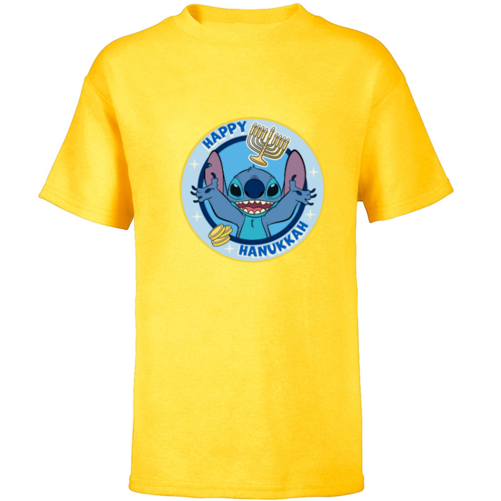 Disney Lilo & Stitch Holiday Circle Stitch Happy Hanukkah - Short ...