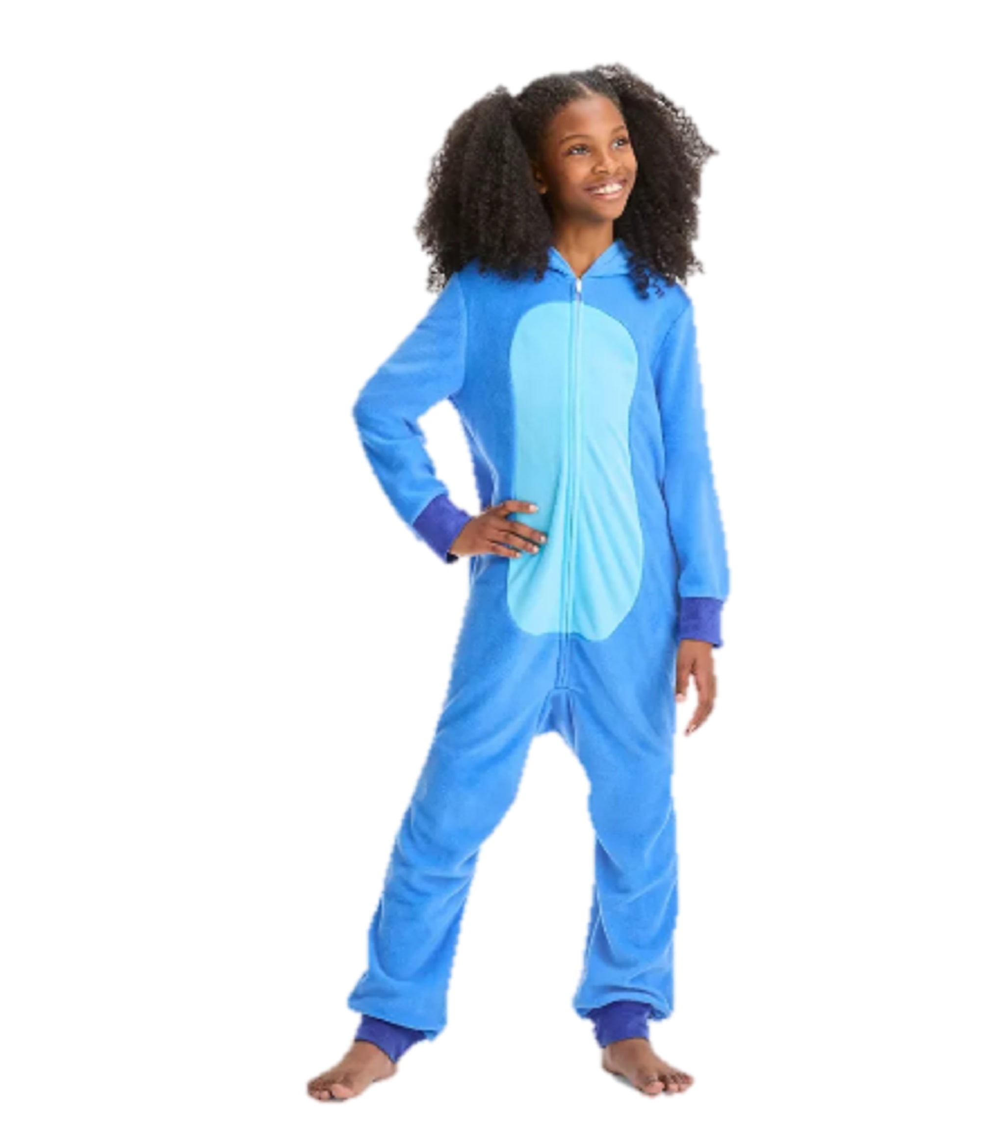 Disney Lilo & Stitch Girls' Hooded Union Suit Onesie, Kids' Sizes 4-12 ...