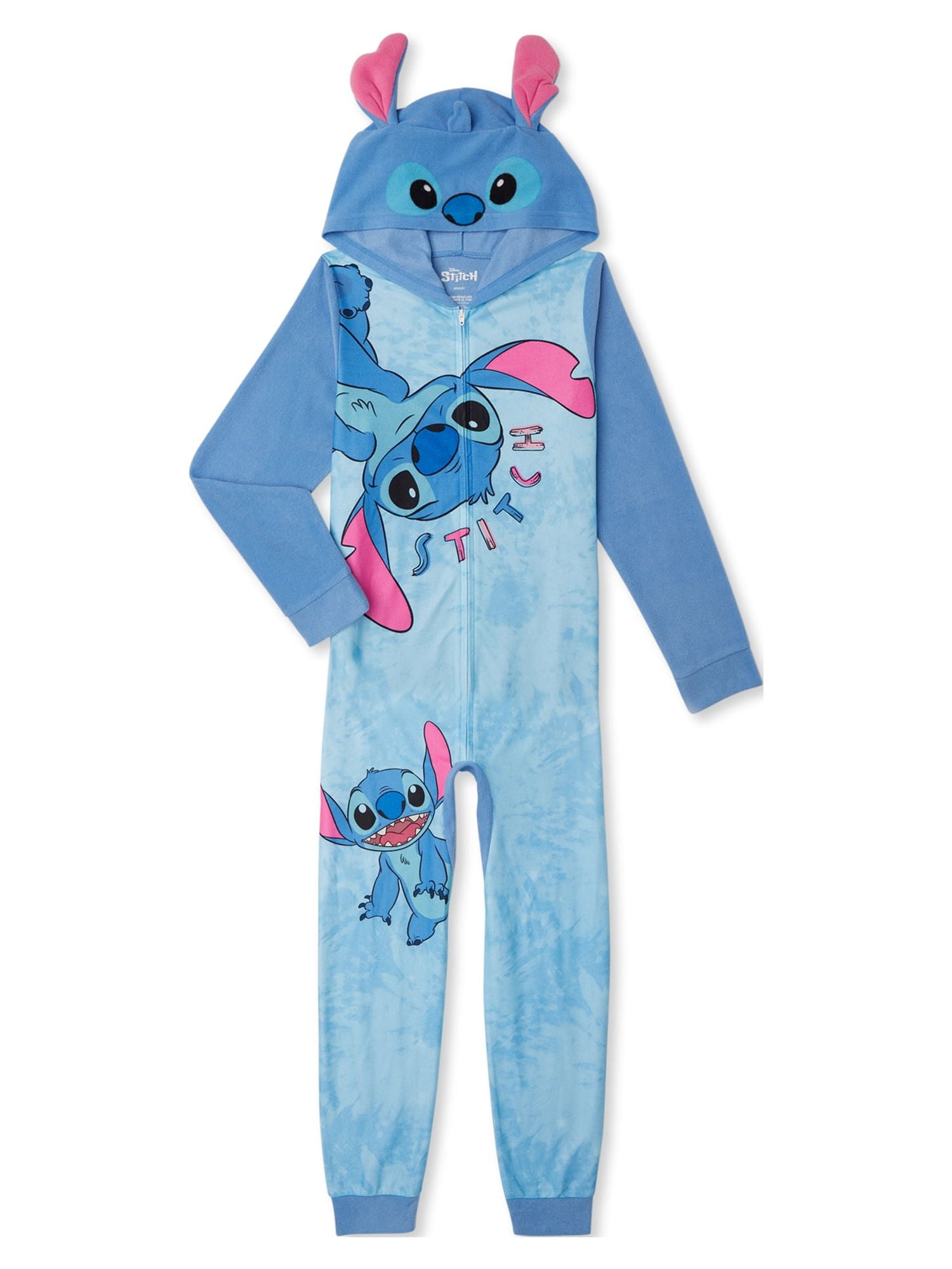 Disney Lilo & Stitch Kids Onesie Pajamas, Hooded Blanket Sleeper, Sizes ...