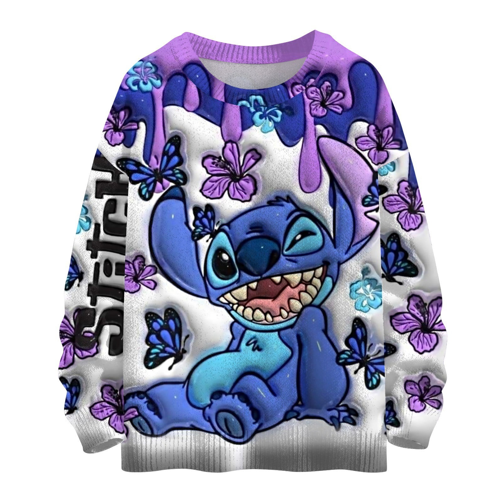 Disney Lilo & Stitch Knit Sweater for Women Cartoon-Themed Sweater ...