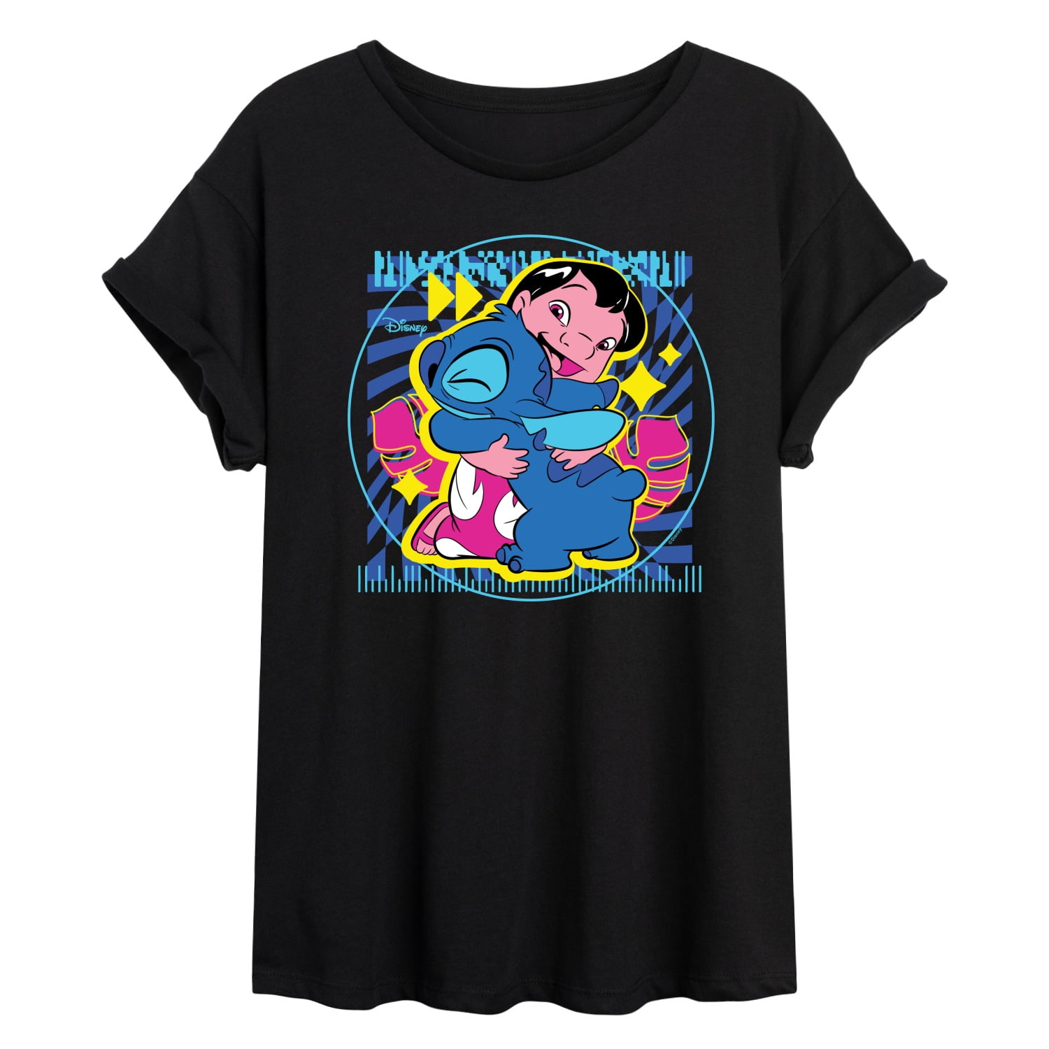 Disney - Lilo & Stitch - Lilo Stitch Hug - Women's Oversized T-Shirt ...