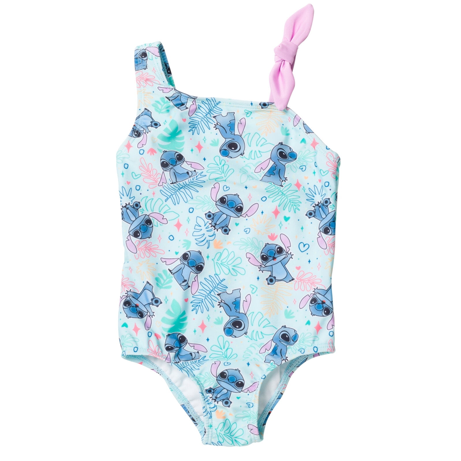 Disney Lilo & Stitch Girls One Piece Swim Suit, Toddler to Big Kid Swim ...