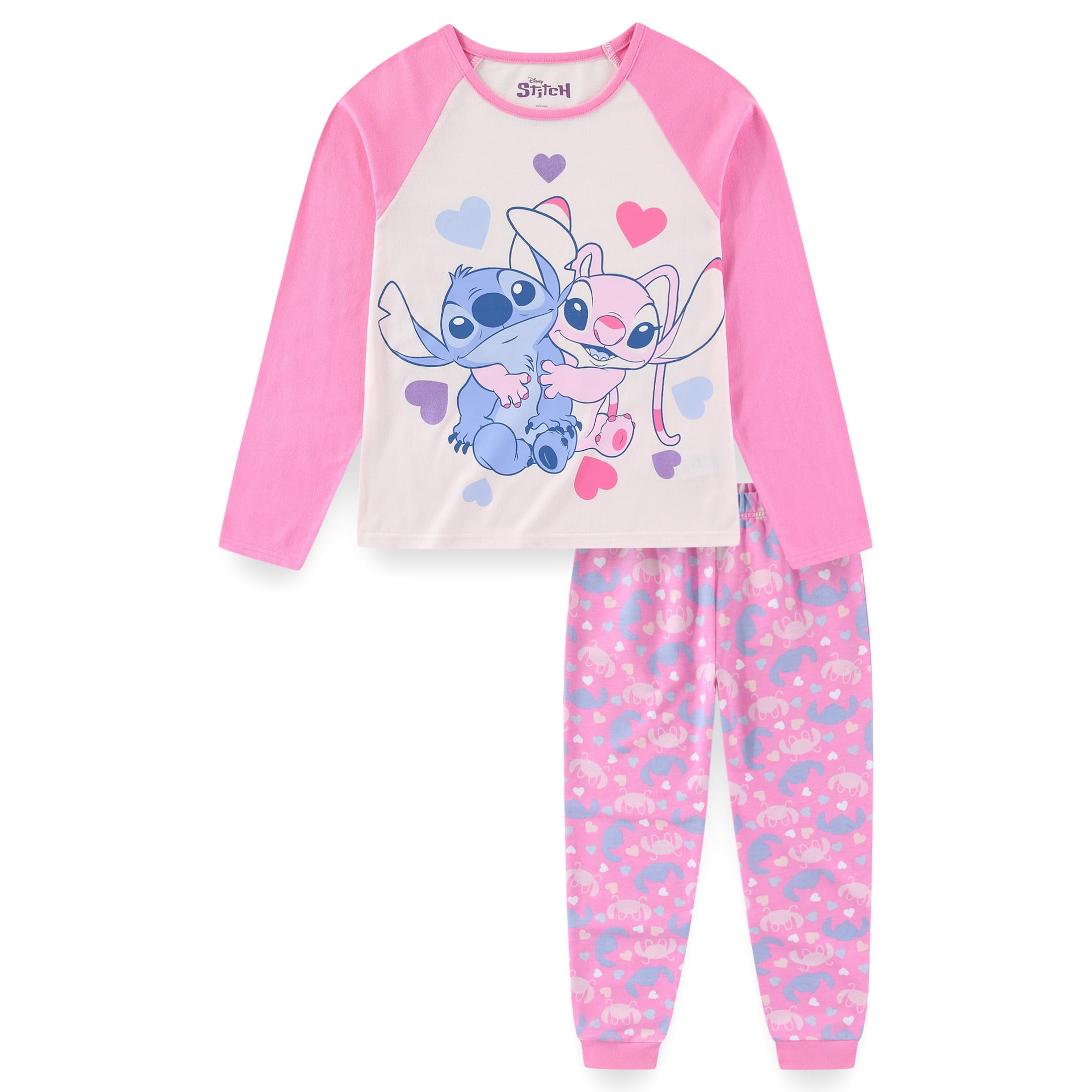 Disney Lilo & Stitch Long Sleeve Shirt and French Terry Pants Set ...