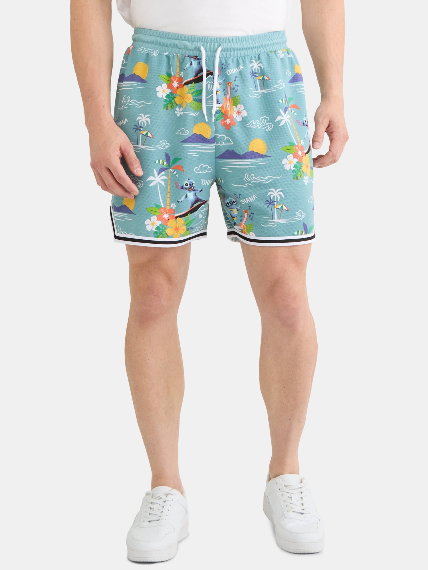 Disney Lilo & Stitch Men's & Big Men's Live Action Movie Graphic Mesh ...