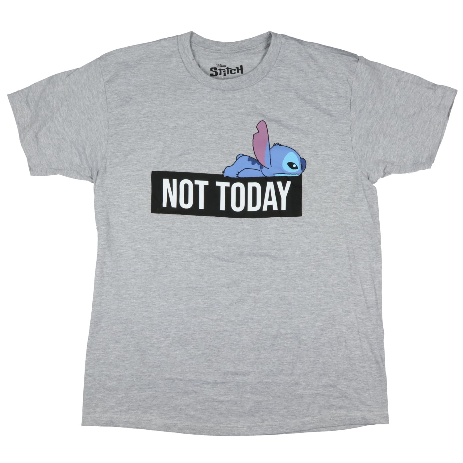Disney Lilo & Stitch Men's T-Shirt Stitch Not Today Adult Short Sleeve ...