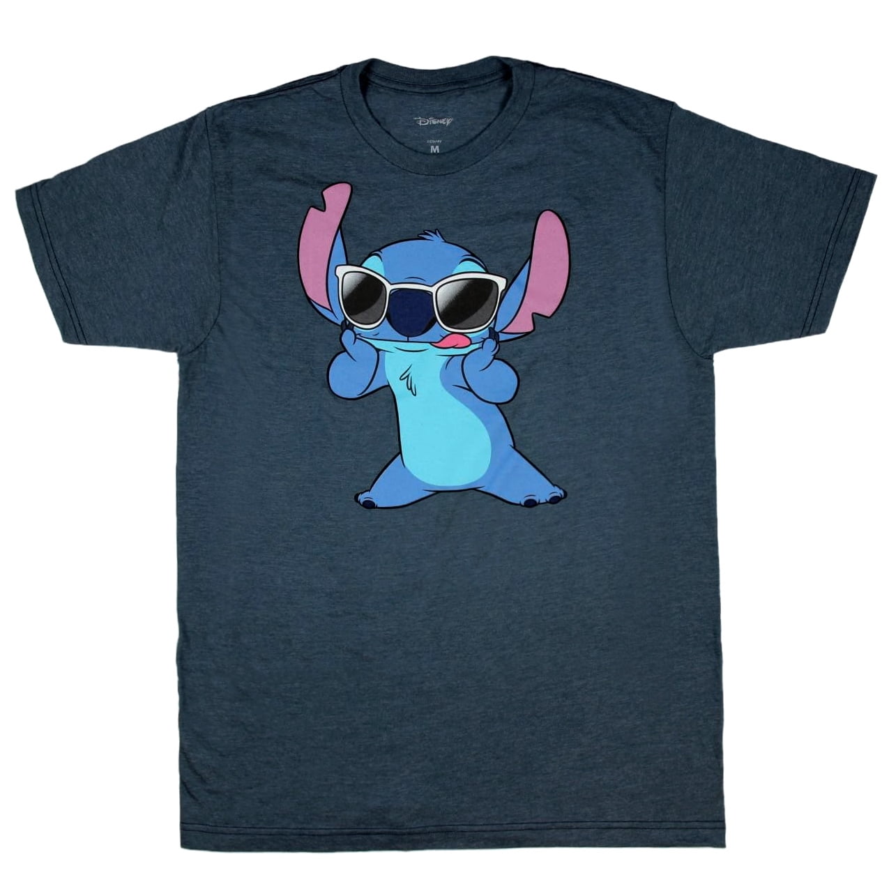 Disney Lilo & Stitch Men's T-Shirt Stitch Sunglasses Tongue Out Adult ...
