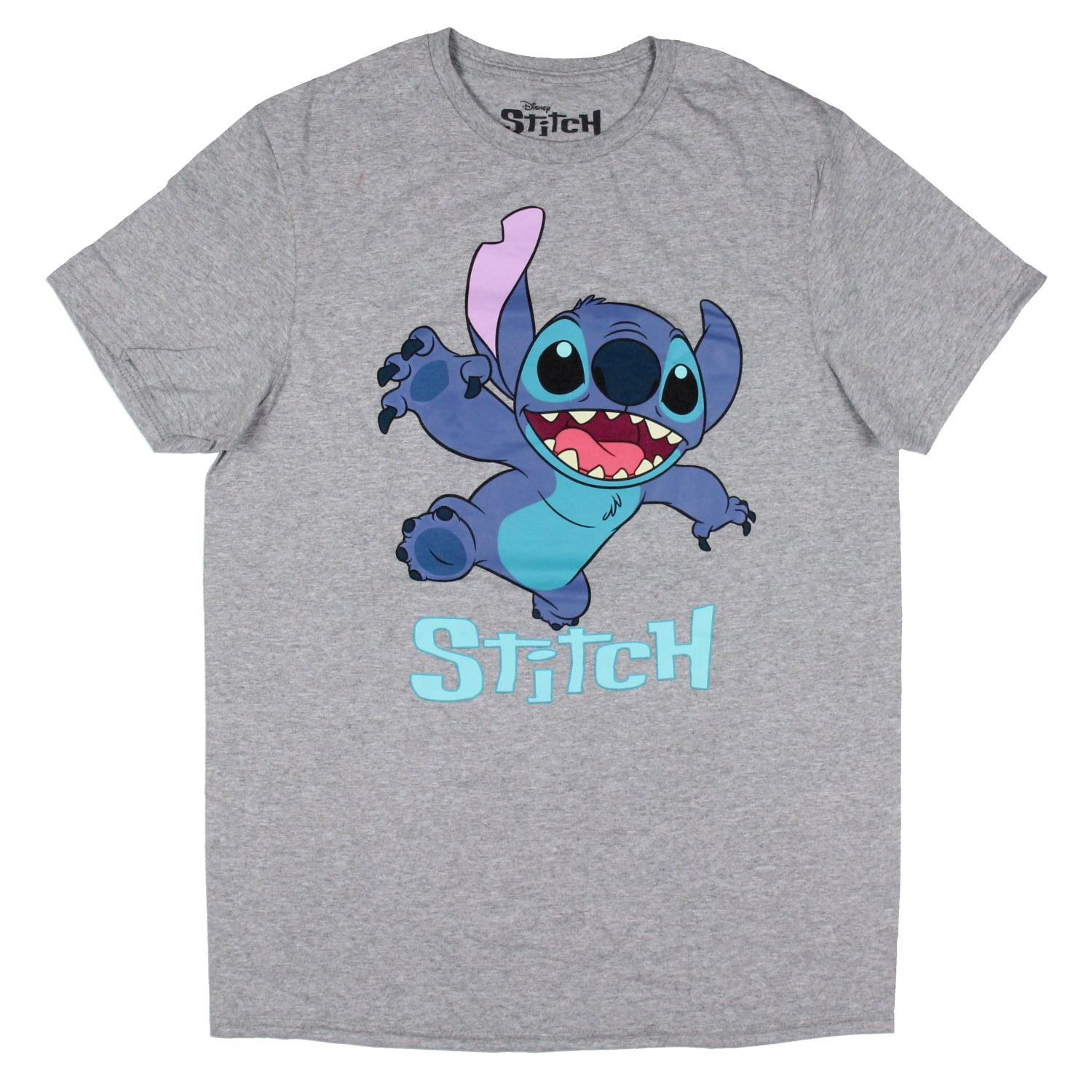 Disney Lilo & Stitch Mens' Happy Pose Stitch Character Design T-Shirt ...