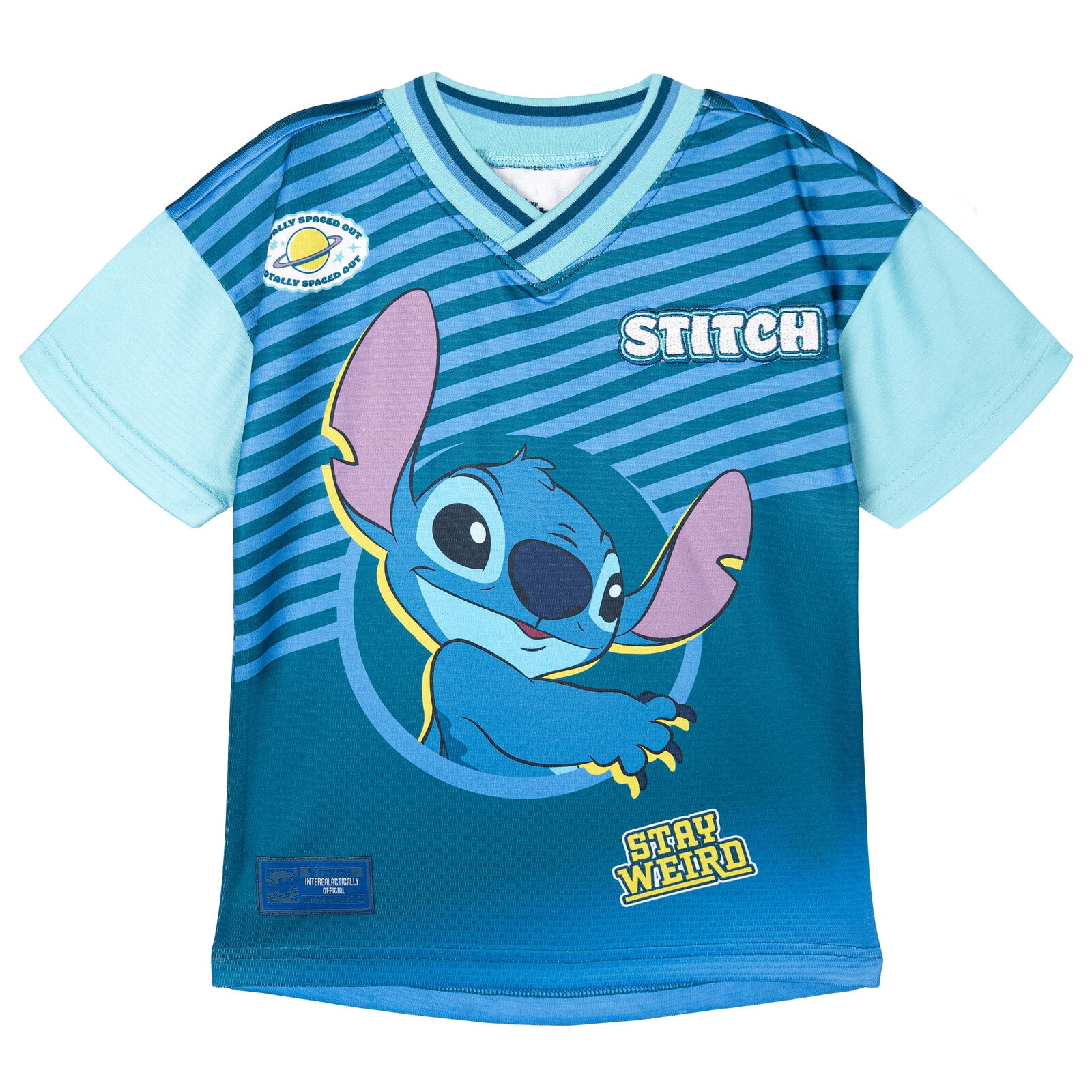 Disney Lilo & Stitch Mesh Soccer Jersey Athletic T-Shirt Toddler to Big ...