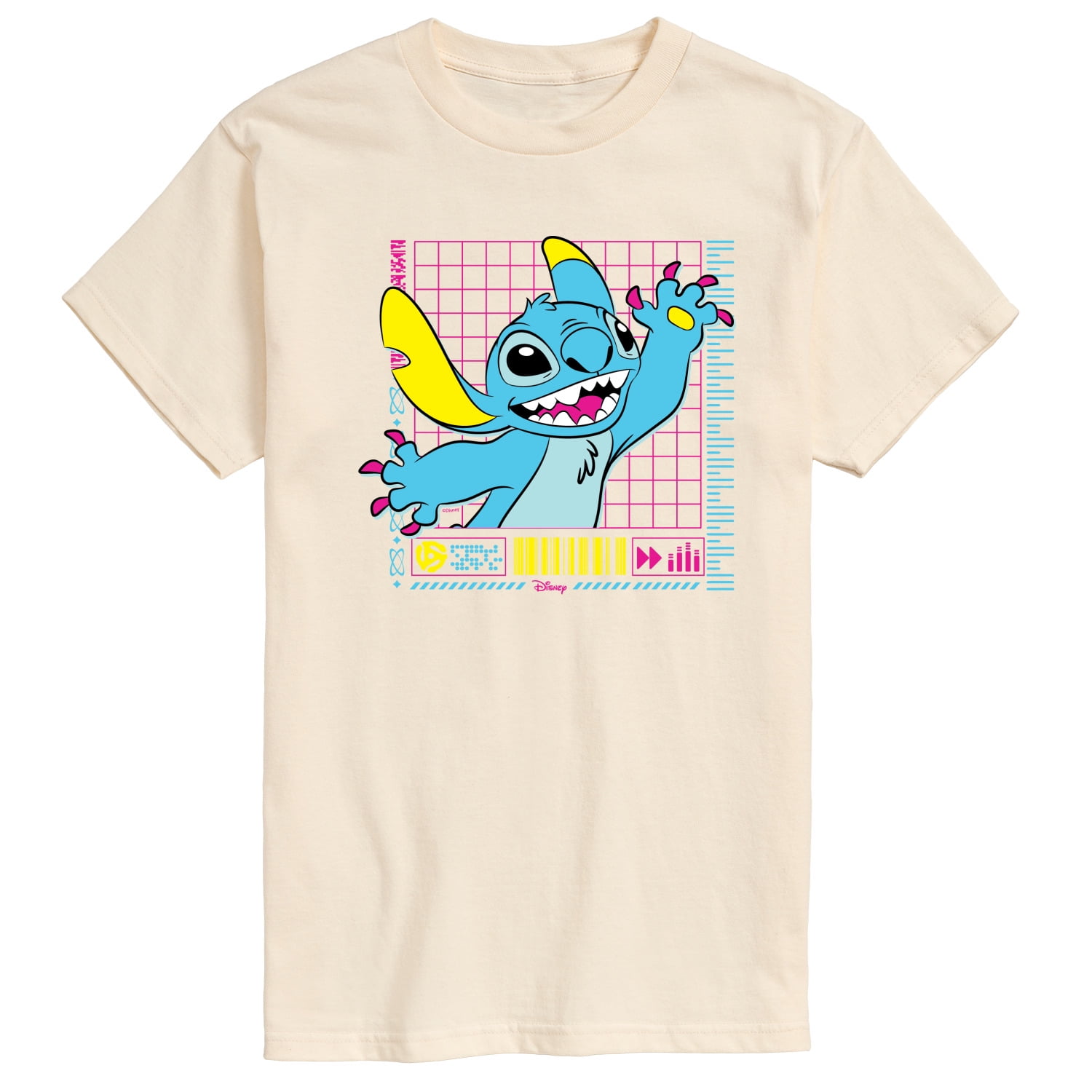 Disney - Lilo & Stitch - Neon Stitch - Men's Short Sleeve Graphic T ...