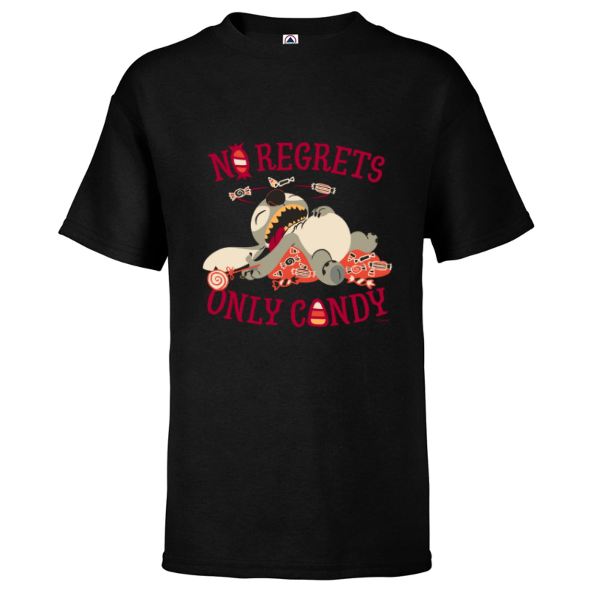 Disney Lilo & Stitch No Regrets Only Candy Halloween - Short Sleeve T ...