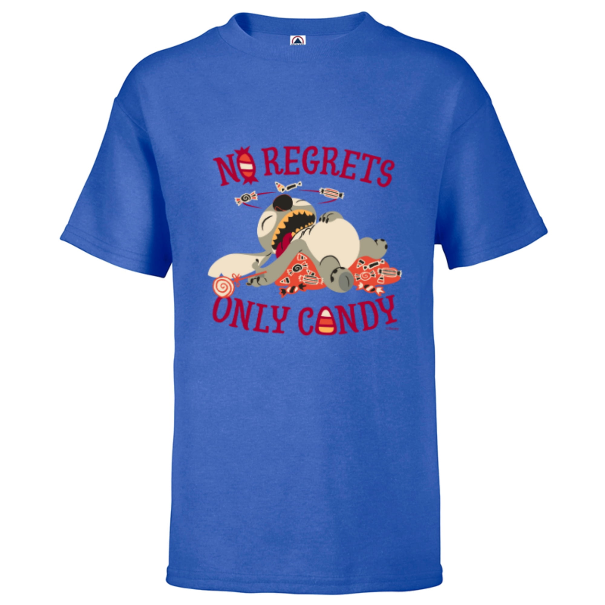Disney Lilo & Stitch No Regrets Only Candy Halloween - Short Sleeve T ...