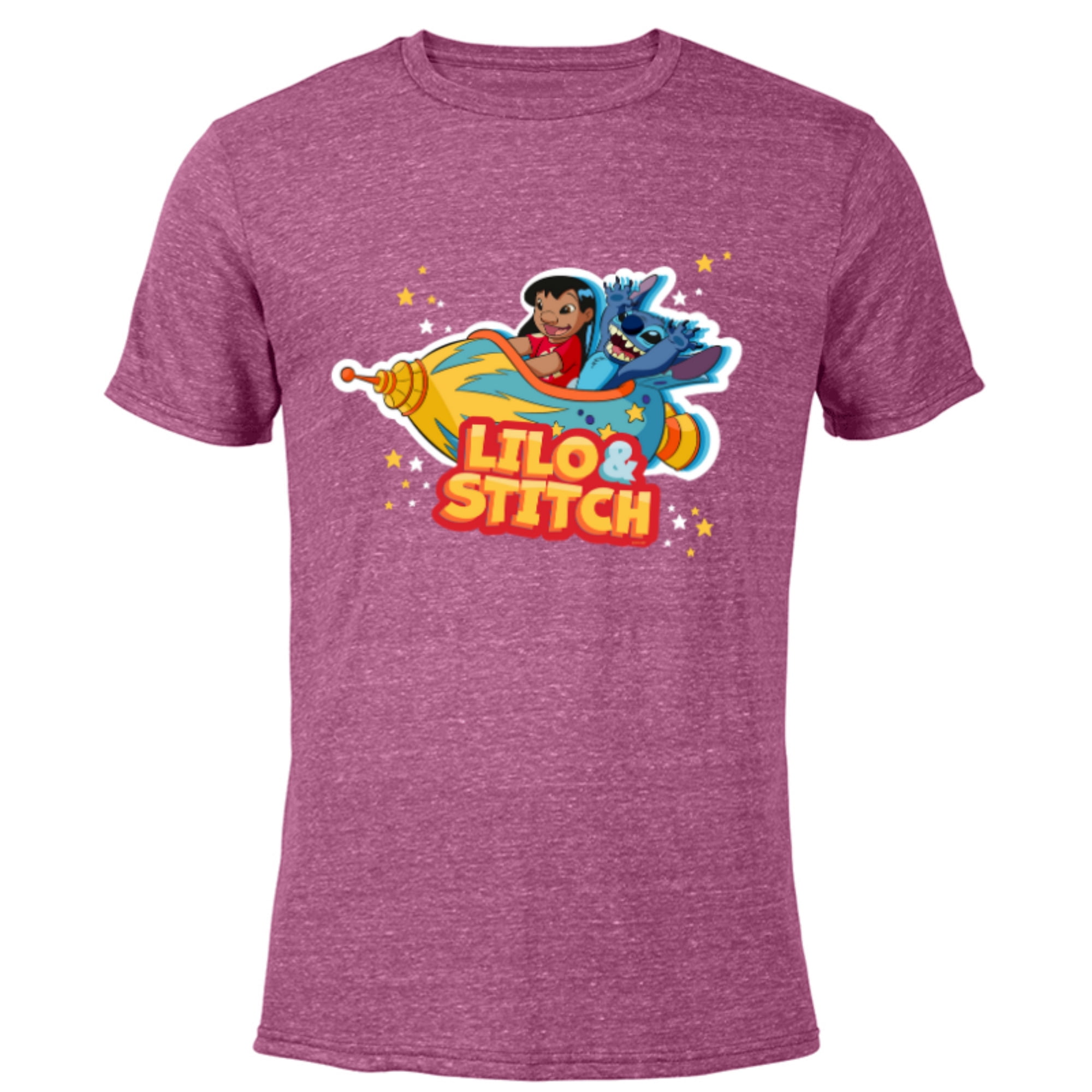 Disney Lilo & Stitch Rocket Ride - Short Sleeve Blended T-Shirt for ...