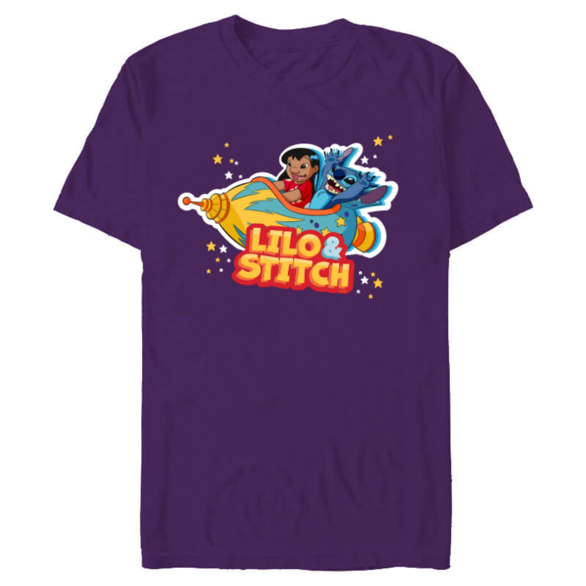 Disney Lilo & Stitch Rocket Ride - Short Sleeve Blended T-Shirt for ...