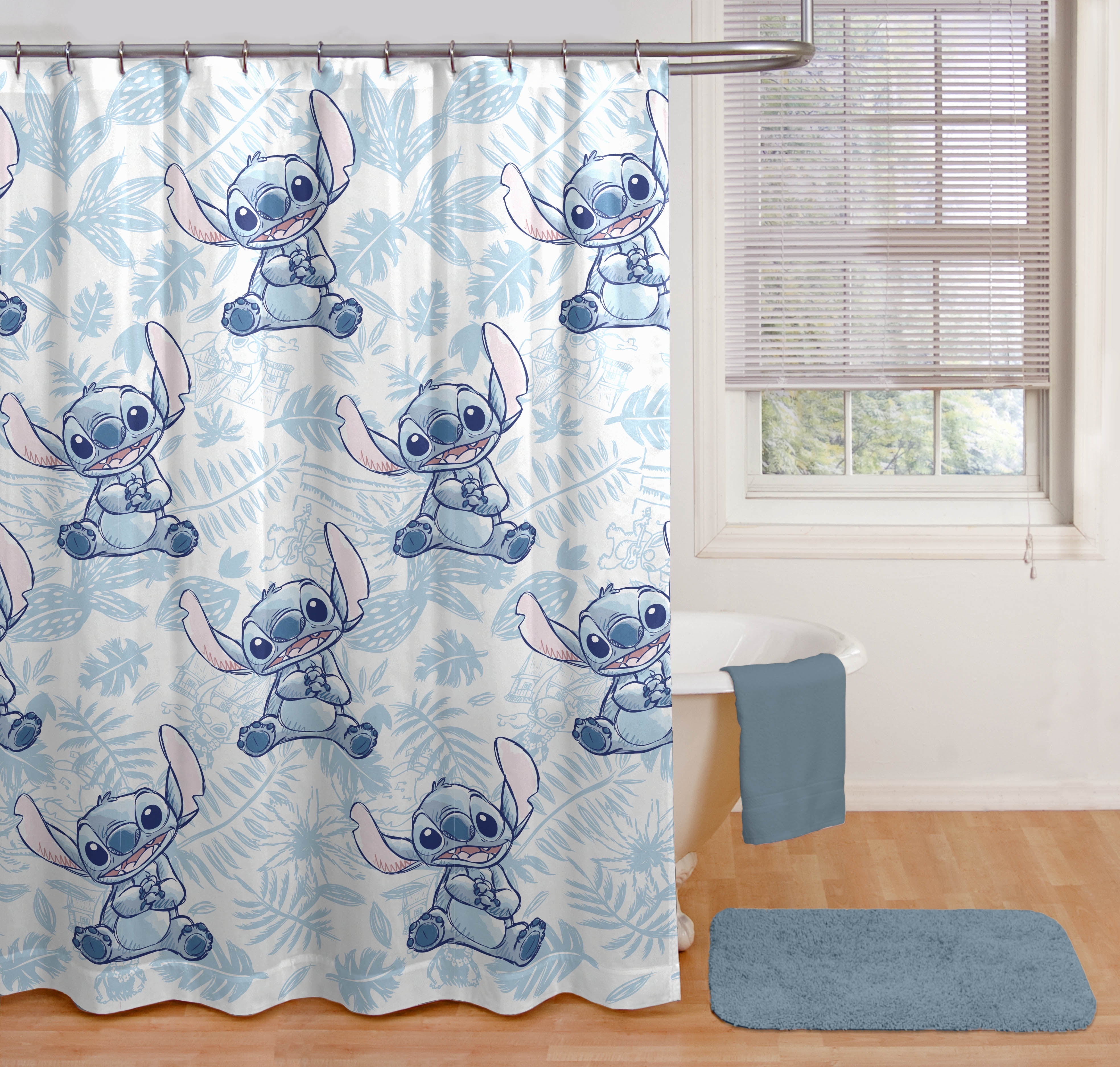 Disney Lilo & Stitch Shower Curtain Decor Accessory - Walmart.com