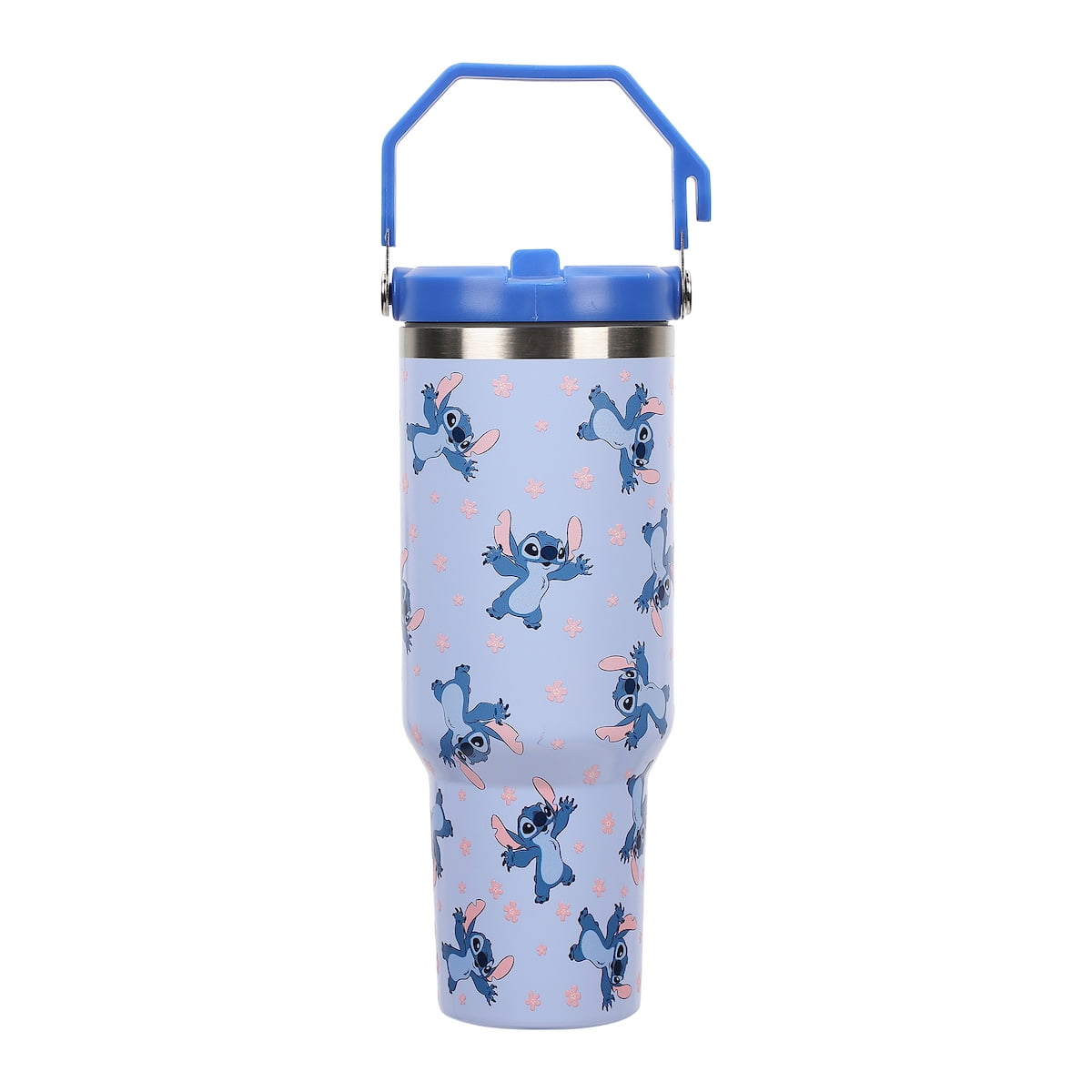 Disney Lilo & Stitch Sky Blue AOP 40 Oz. Vacuum Sealed Stainless Steel ...