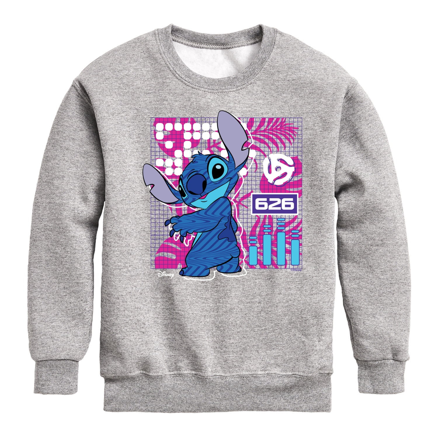 Disney - Lilo & Stitch - Stitch Grid - Toddler & Youth Crewneck Fleece ...