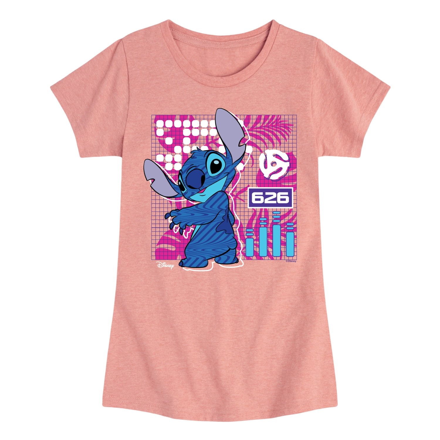 Disney - Lilo & Stitch - Stitch Grid - Toddler & Youth Girls Short ...