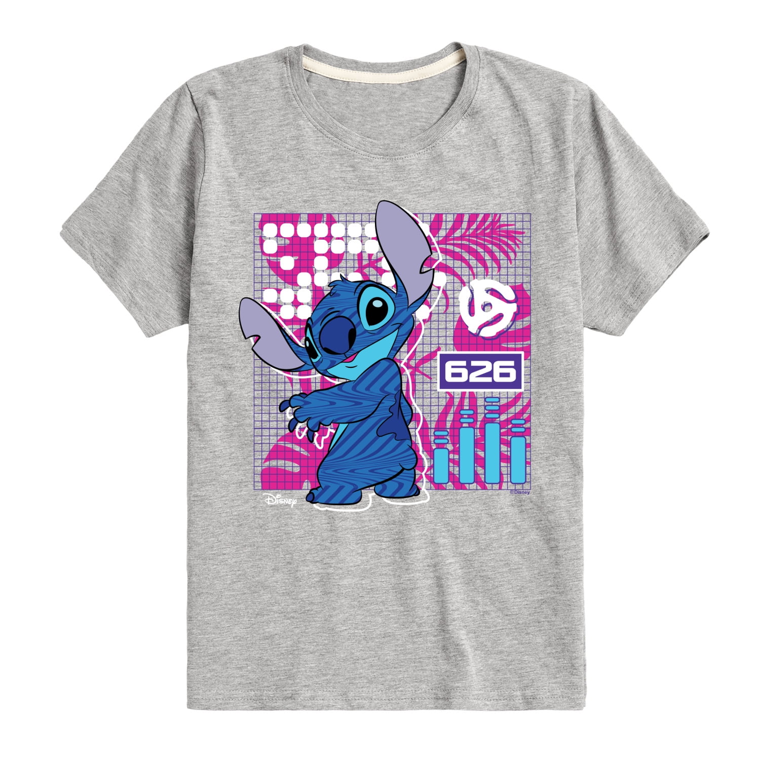 Disney - Lilo & Stitch - Stitch Grid - Toddler & Youth Short Sleeve ...