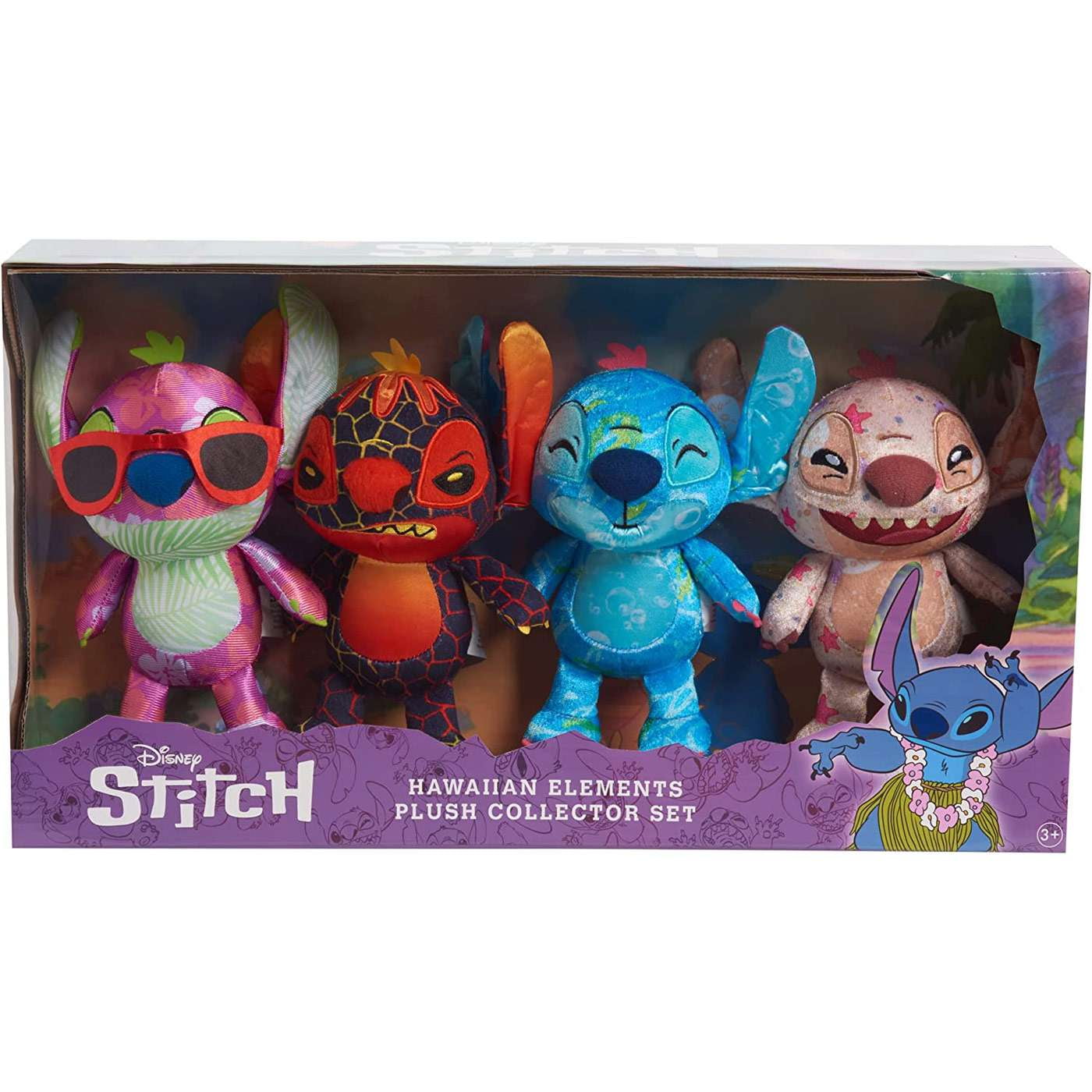 Disney Lilo & Stitch Hawaiian Plush Set for Classrooms - Walmart ...
