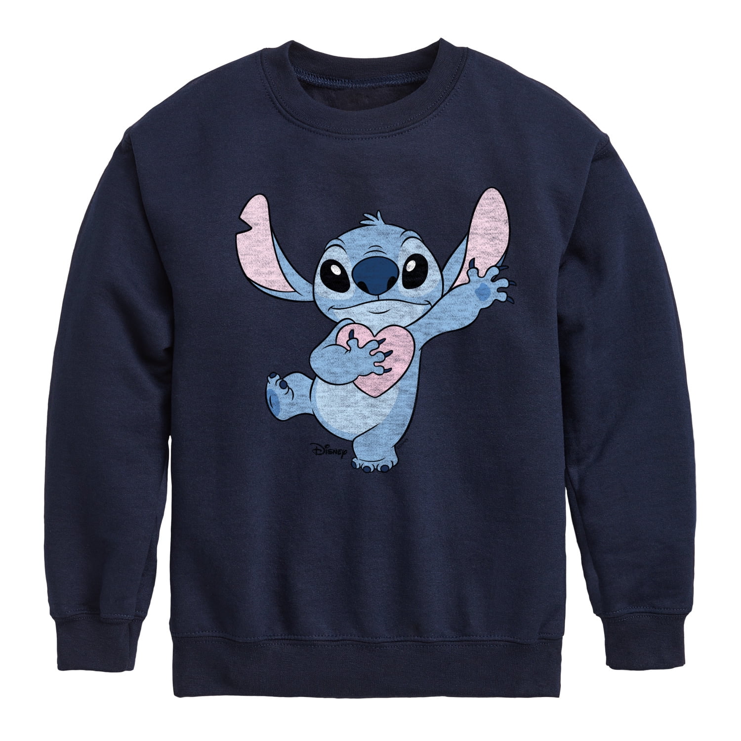 Disney - Lilo & Stitch - Stitch Hearts You - Toddler & Youth Crewneck ...