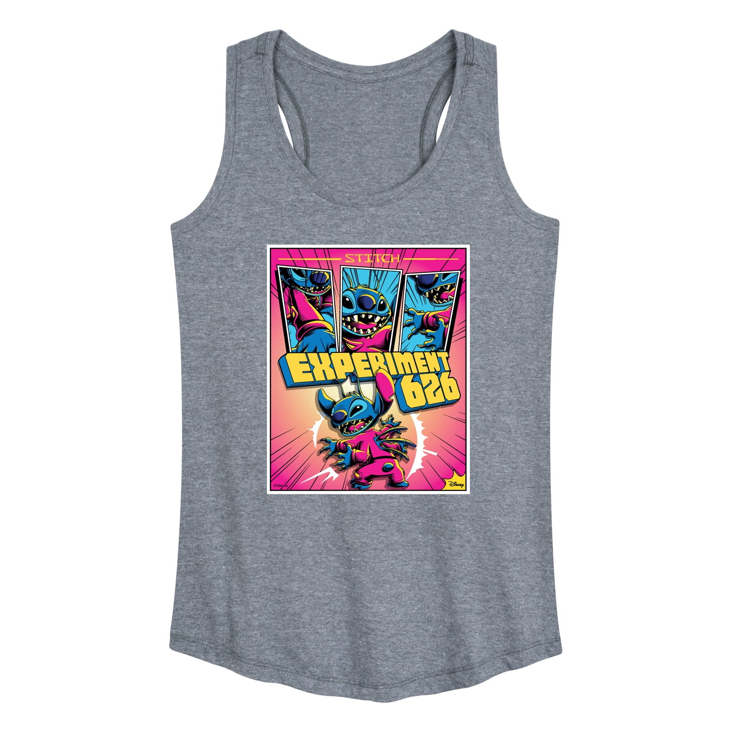 Disney - Lilo & Stitch - Stitch Tri Panel Page - Women's Racerback Tank ...