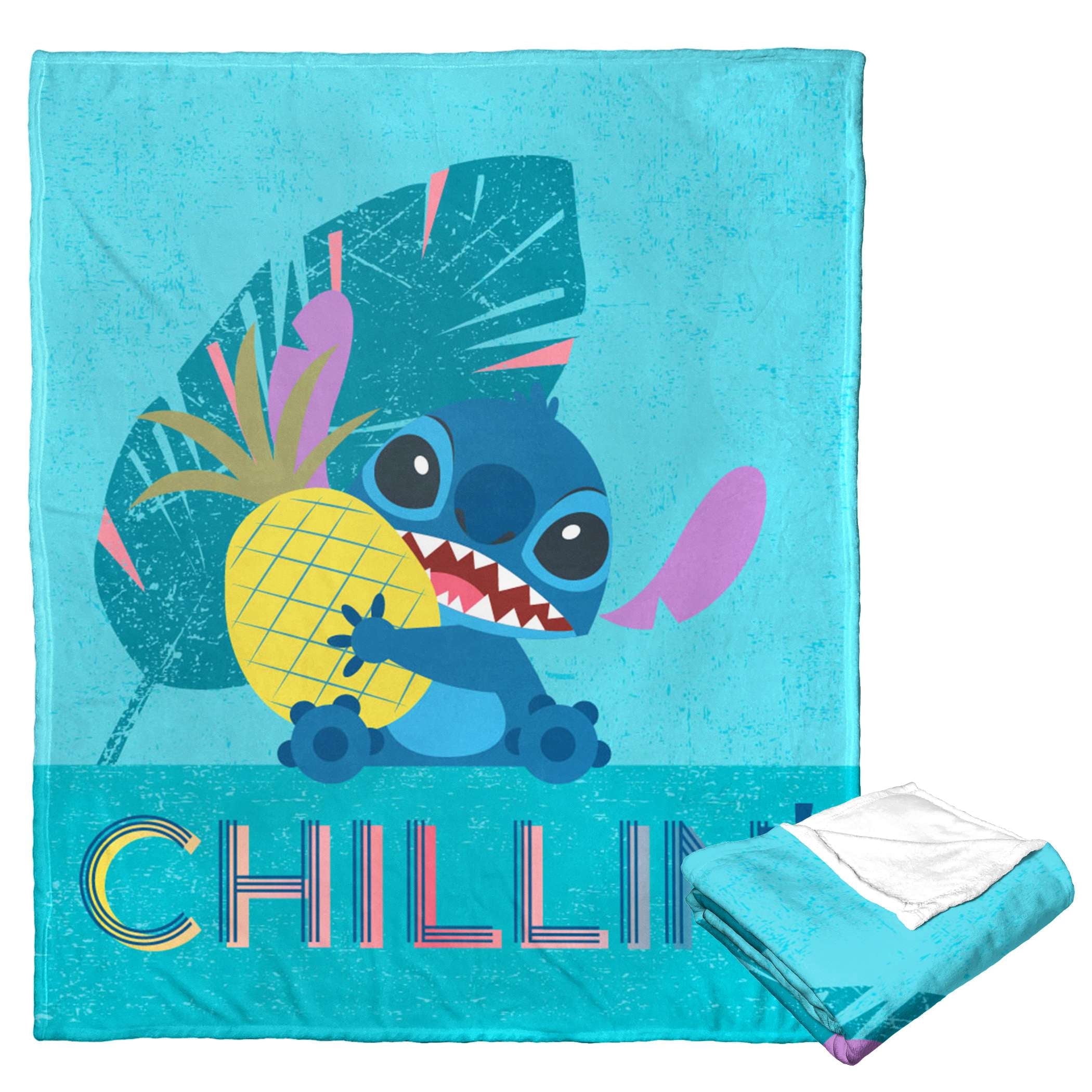 Disney Lilo & Stitch Stripey Stitch Kids Silk Touch Throw Blanket ...