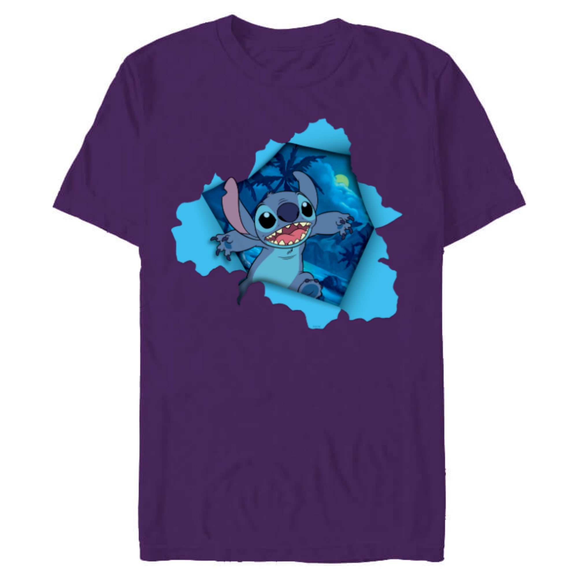 Disney Lilo & Stitch Tropical Breakout - Short Sleeve Blended T-Shirt ...