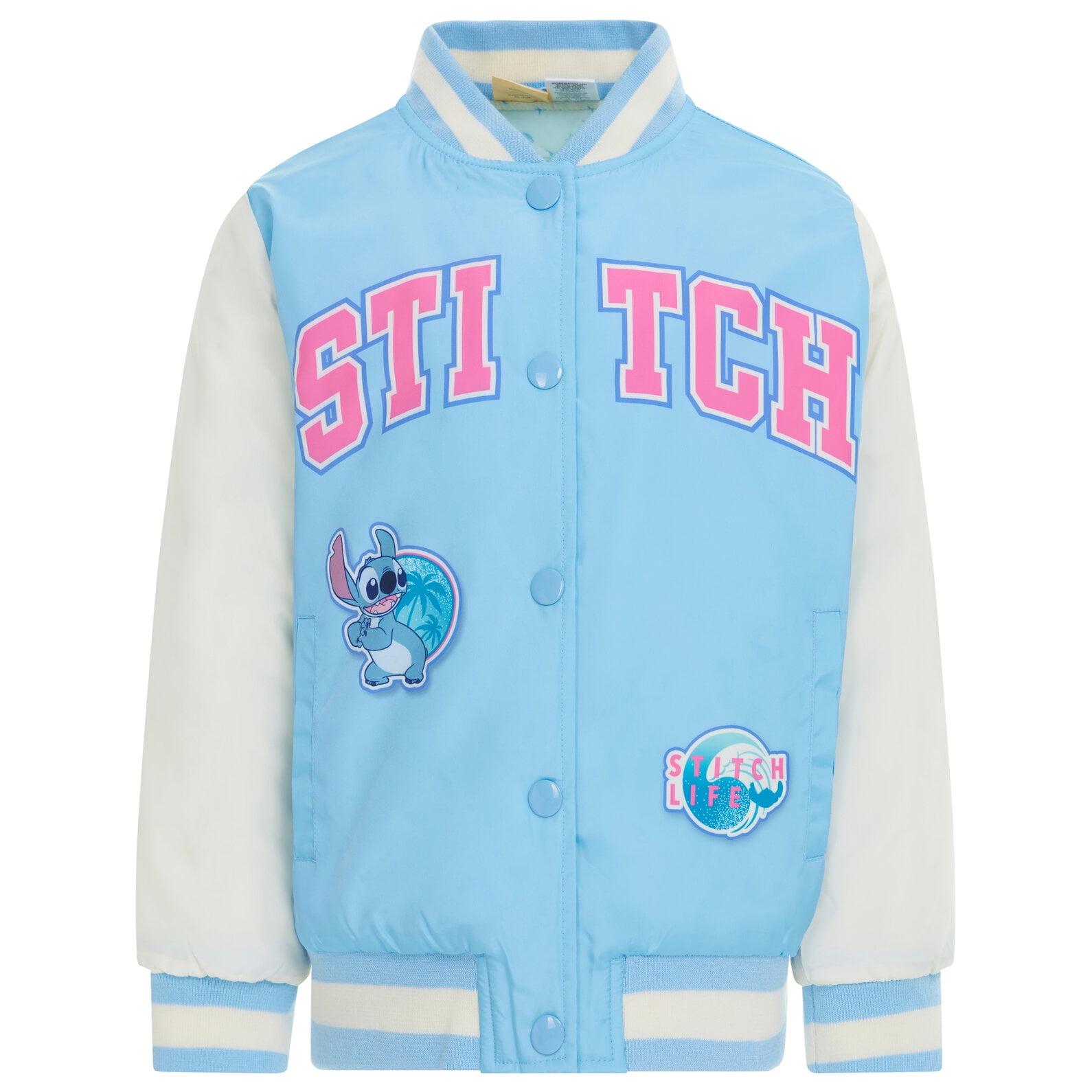 Disney Lilo & Stitch Varsity Bomber Jacket Little Kid to Big Kid ...