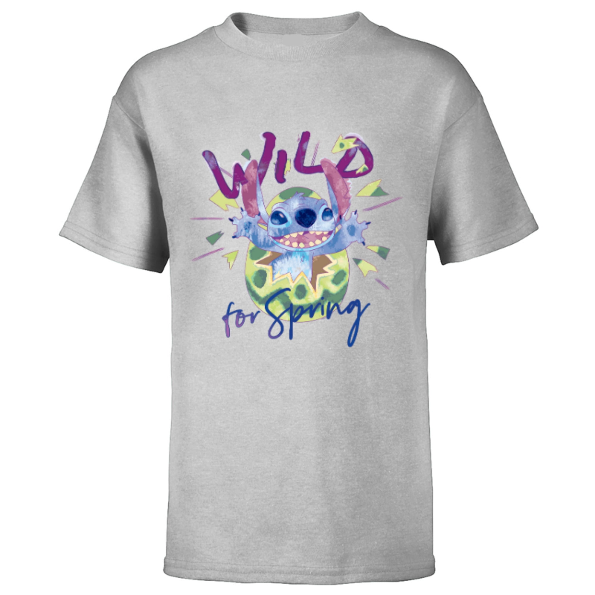 Disney Lilo & Stitch Wild for Spring Easter - Short Sleeve T-Shirt for ...