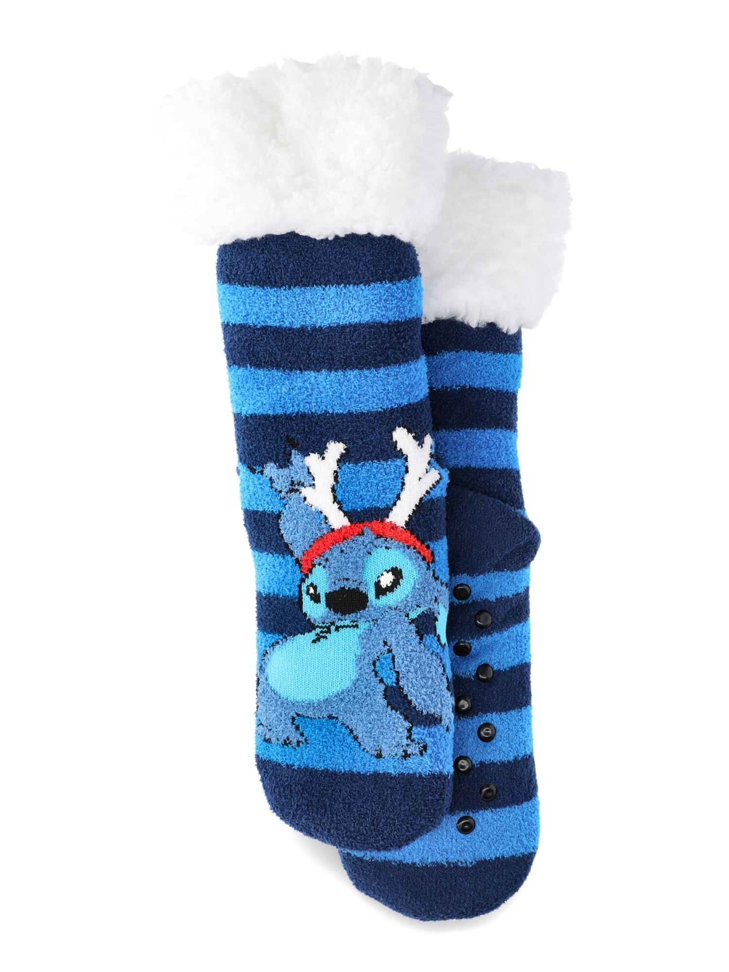 Brandclub - Disney Lilo & Stitch Women's Holiday Slipper Socks, 1-Pack ...