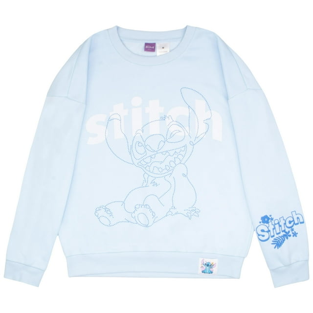 Disney Lilo & Stitch Women's Pullover Crewneck Sweatshirt Stitch ...