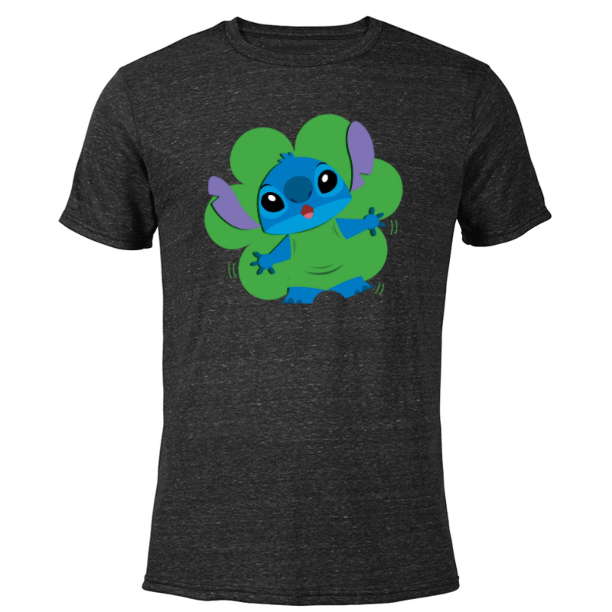 Disney Lilo & Stitch in Shamrock Happy St Patrick’s Day - Short Sleeve Blended T-Shirt for ...