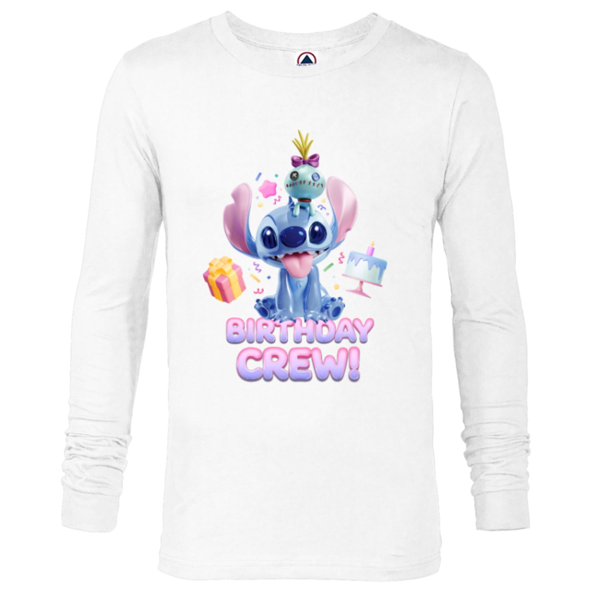 Disney Lilo & Stitch with Scrump Big Shiny Birthday Crew - Long Sleeve ...