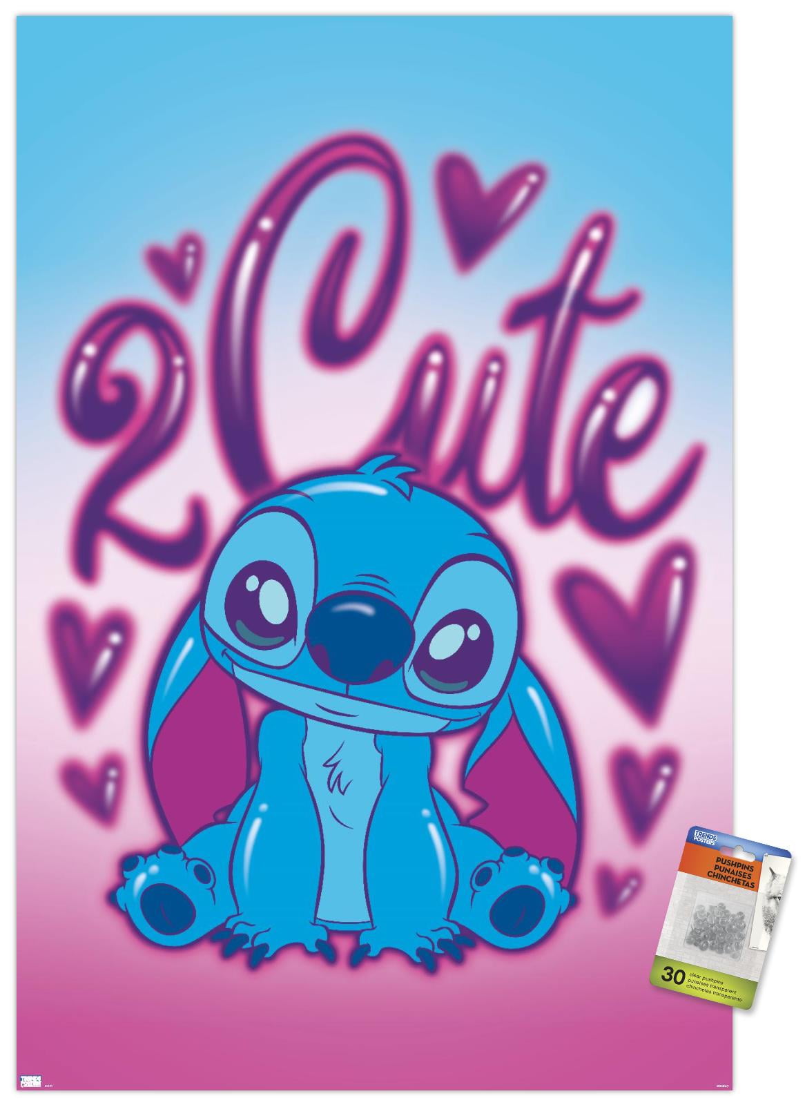 Disney Lilo and Stitch - 2 Cute Wall Poster with Push Pins, 22.375" x ...