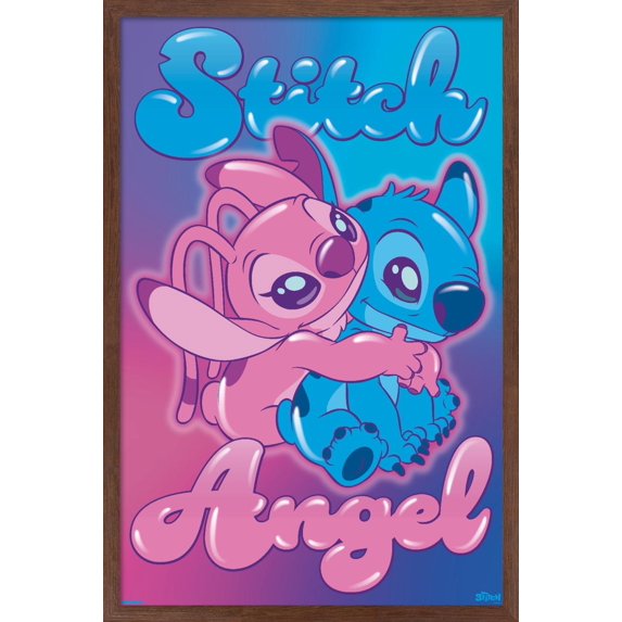 Disney Lilo and Stitch - Angel and Stitch Hug Wall Poster, 14.725" x 22 ...