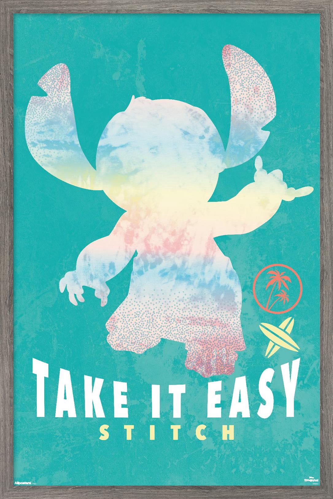 Disney Lilo and Stitch: Beach Vibes - Take It Easy Wall Poster, 14.725 ...