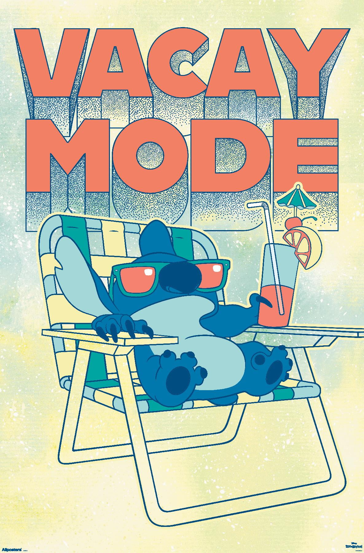 Disney Lilo and Stitch: Beach Vibes - Vacay Mode Wall Poster, 22.375" x ...