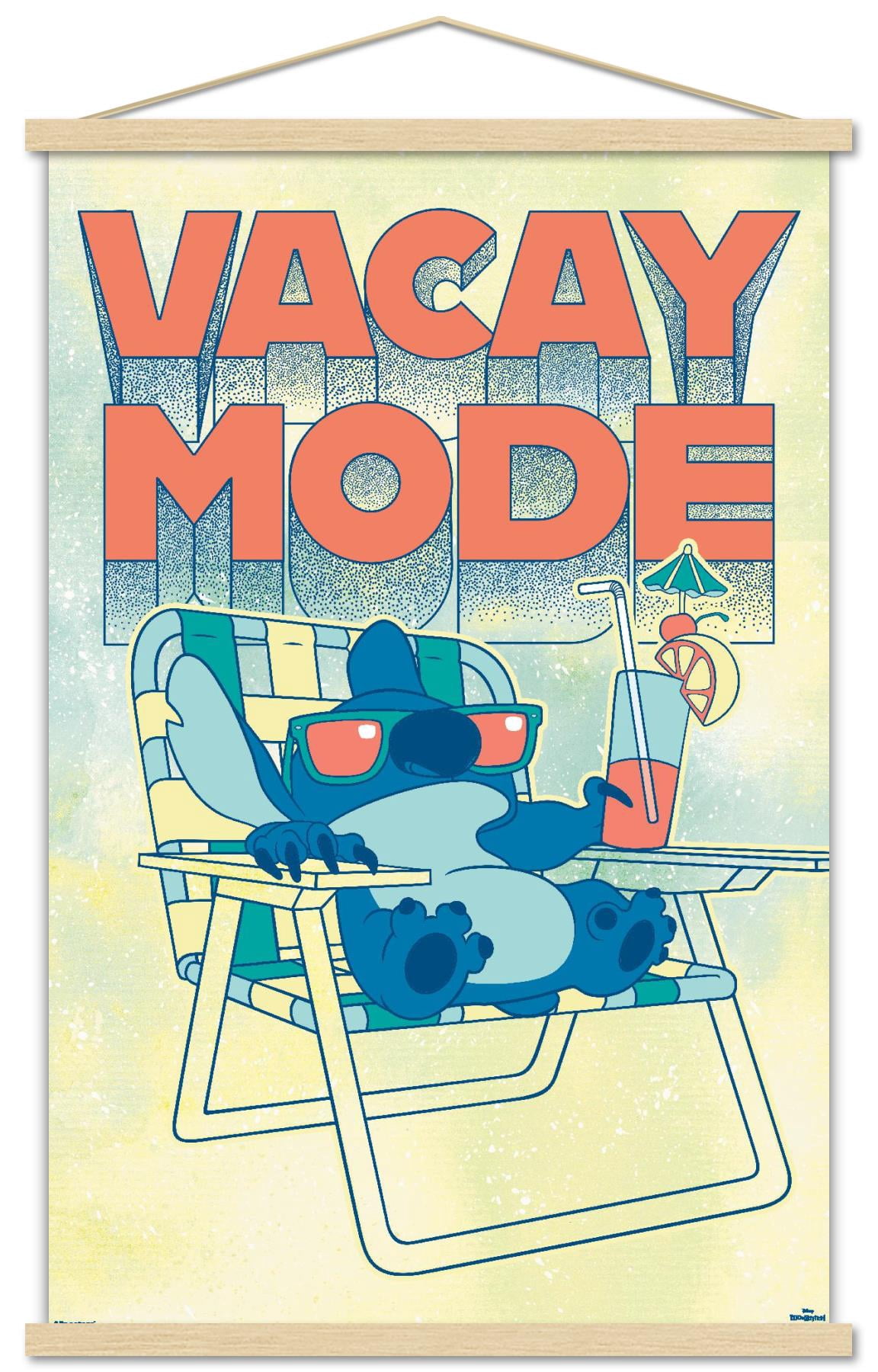 Disney Lilo and Stitch: Beach Vibes - Vacay Mode Wall Poster with ...