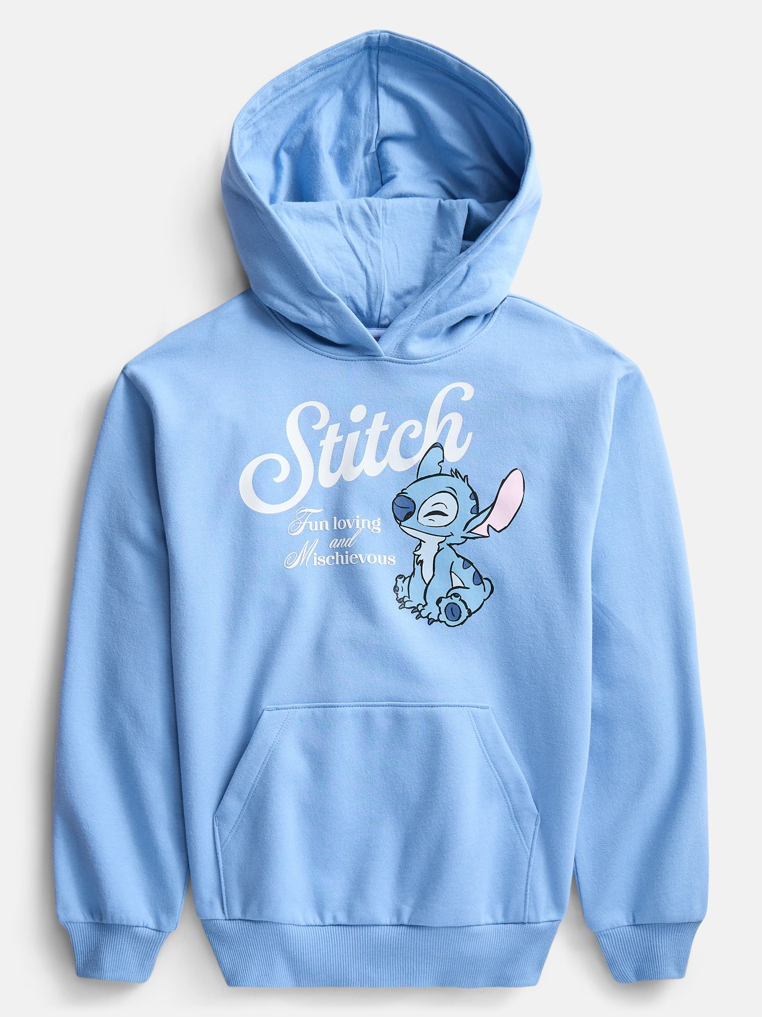 Disney Lilo and Stitch Girls Fun Graphic Fleece Hoodie, Sizes 4-16 ...