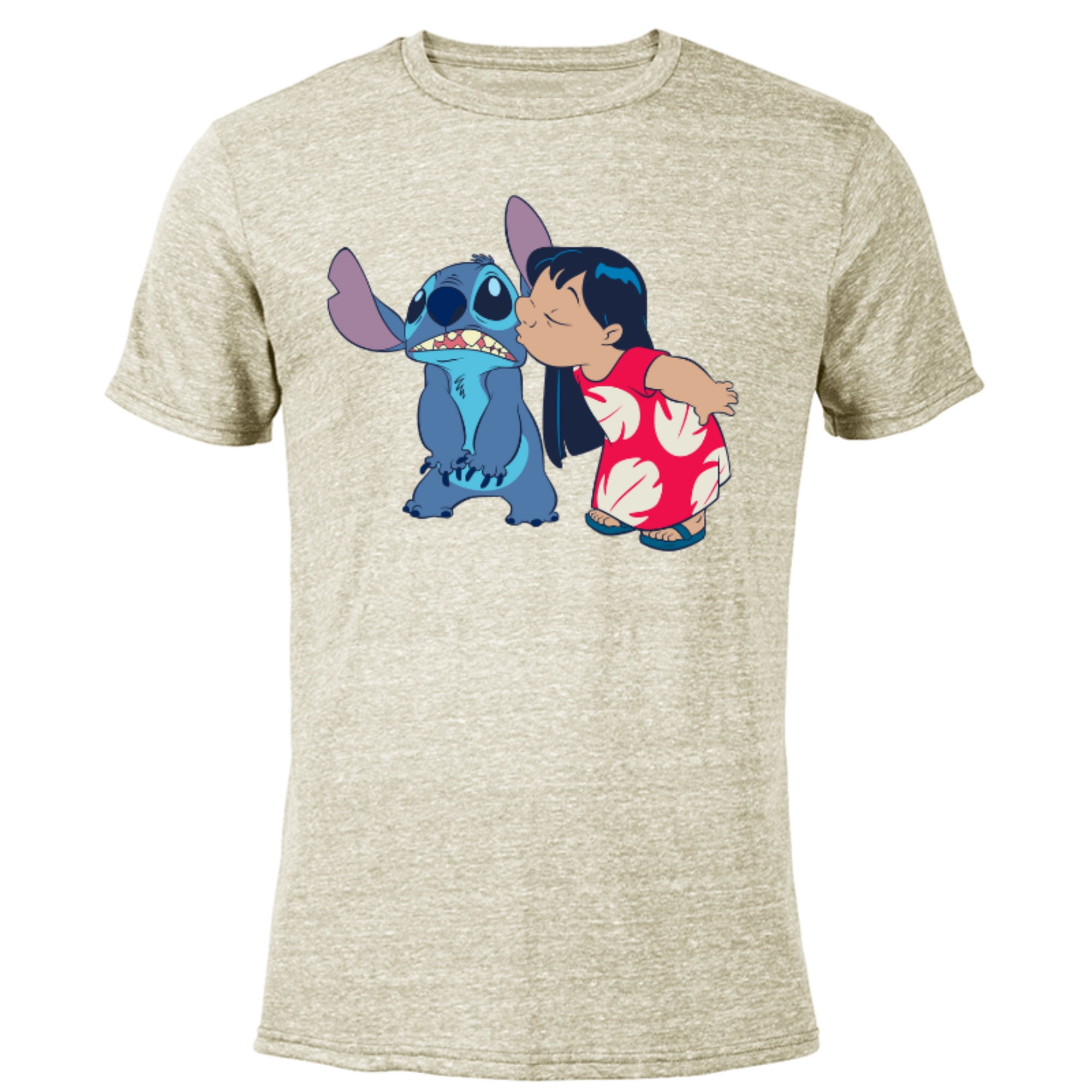 Disney Lilo and Stitch Funny Kisses - Short Sleeve Blended T-Shirt for ...
